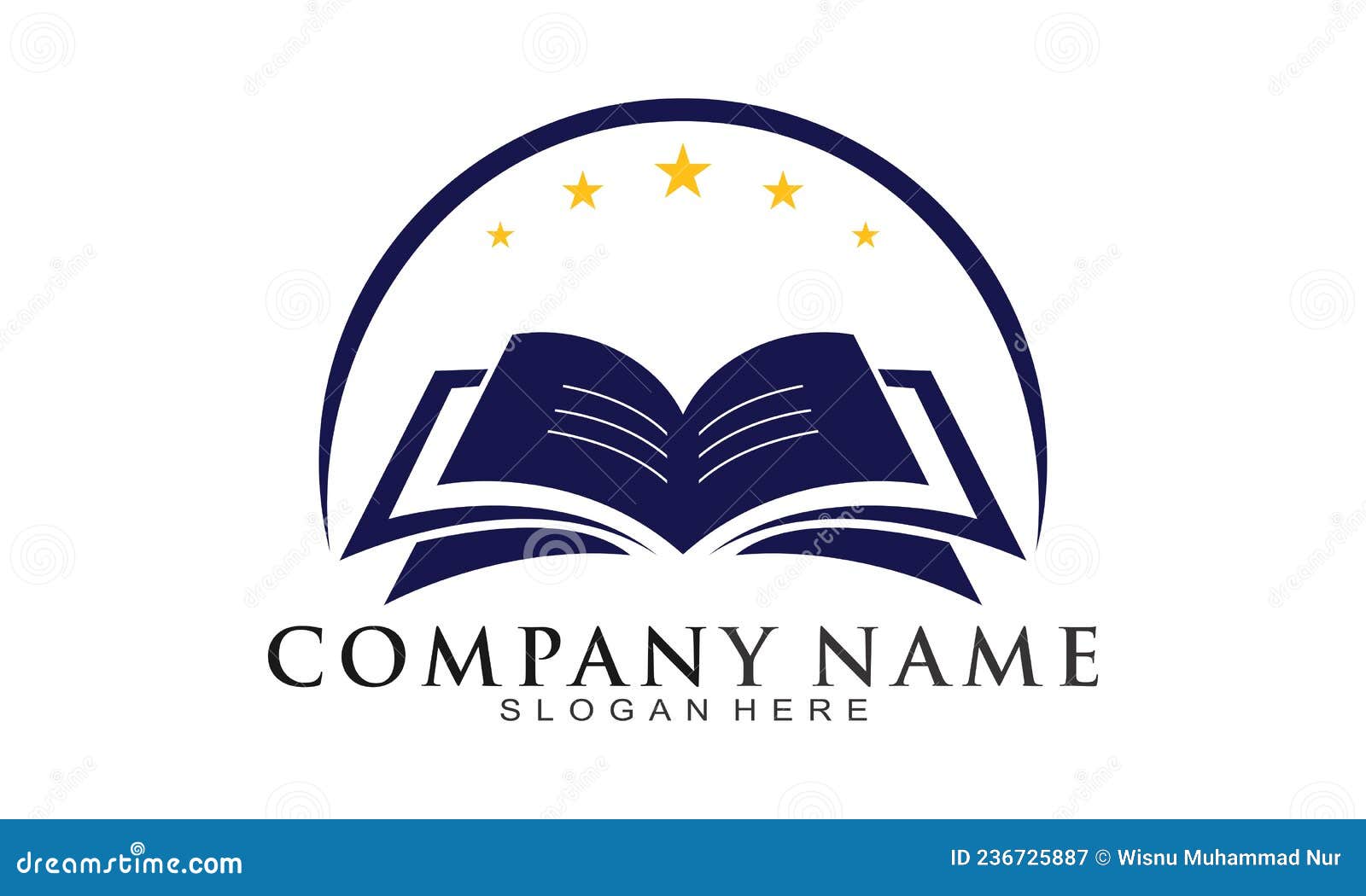 Knowledge Book Illustration Vector Logo Stock Vector - Illustration of ...