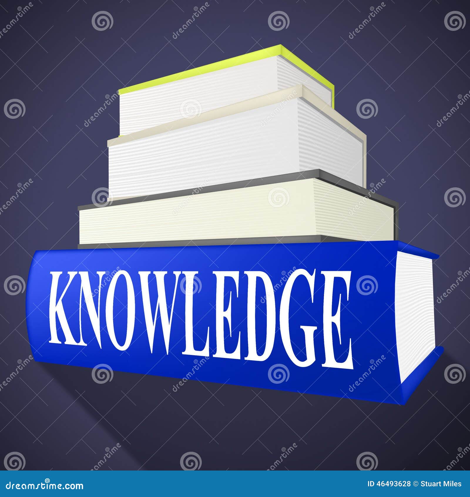 Knowledge Book Means Textbook Understanding and Books Stock ...