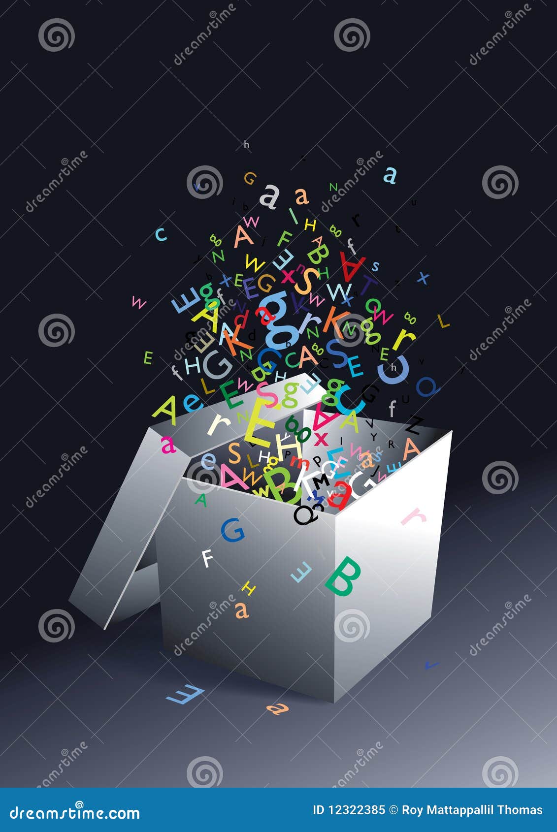 Knowledge box stock vector. Illustration of world, alphabet - 12322385