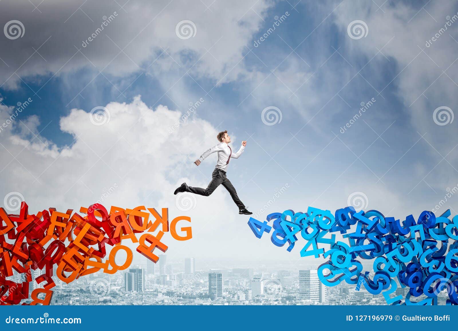 Knowledge build bridge stock image. Image of happy, portrait - 127196979