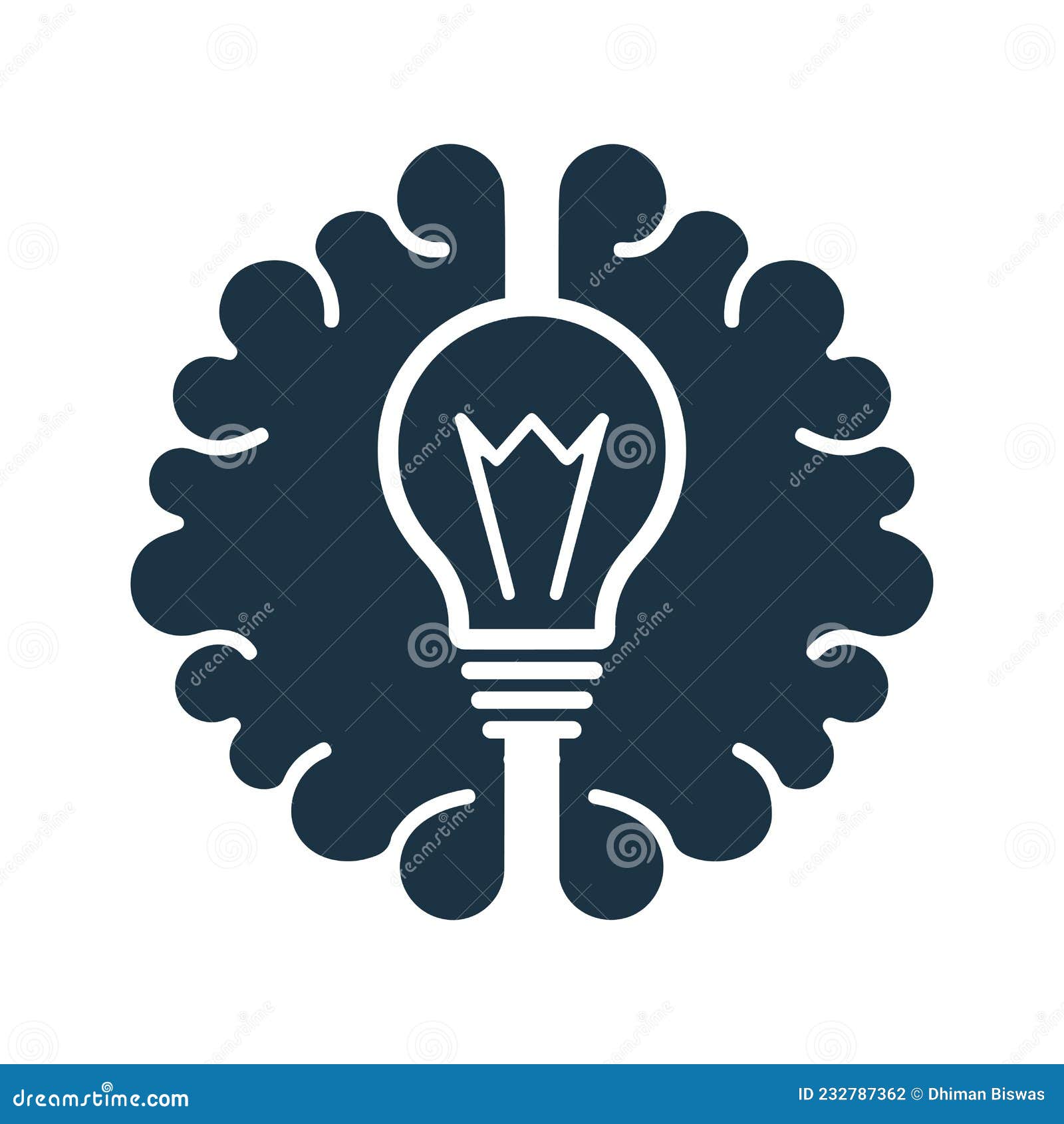 Knowledge, Bulb, Brain Icon. Simple Editable Vector Design Isolated on ...