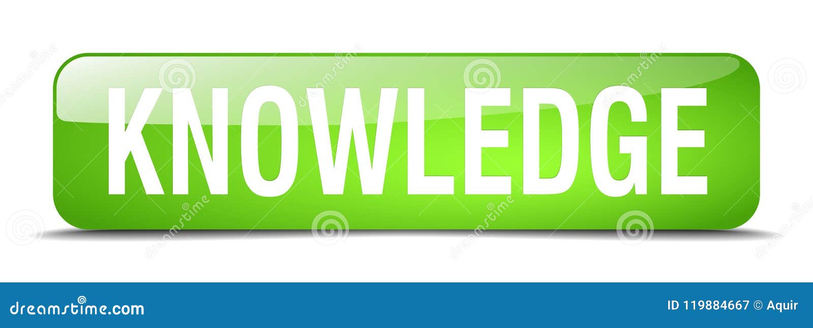 Knowledge button stock vector. Illustration of square - 119884667