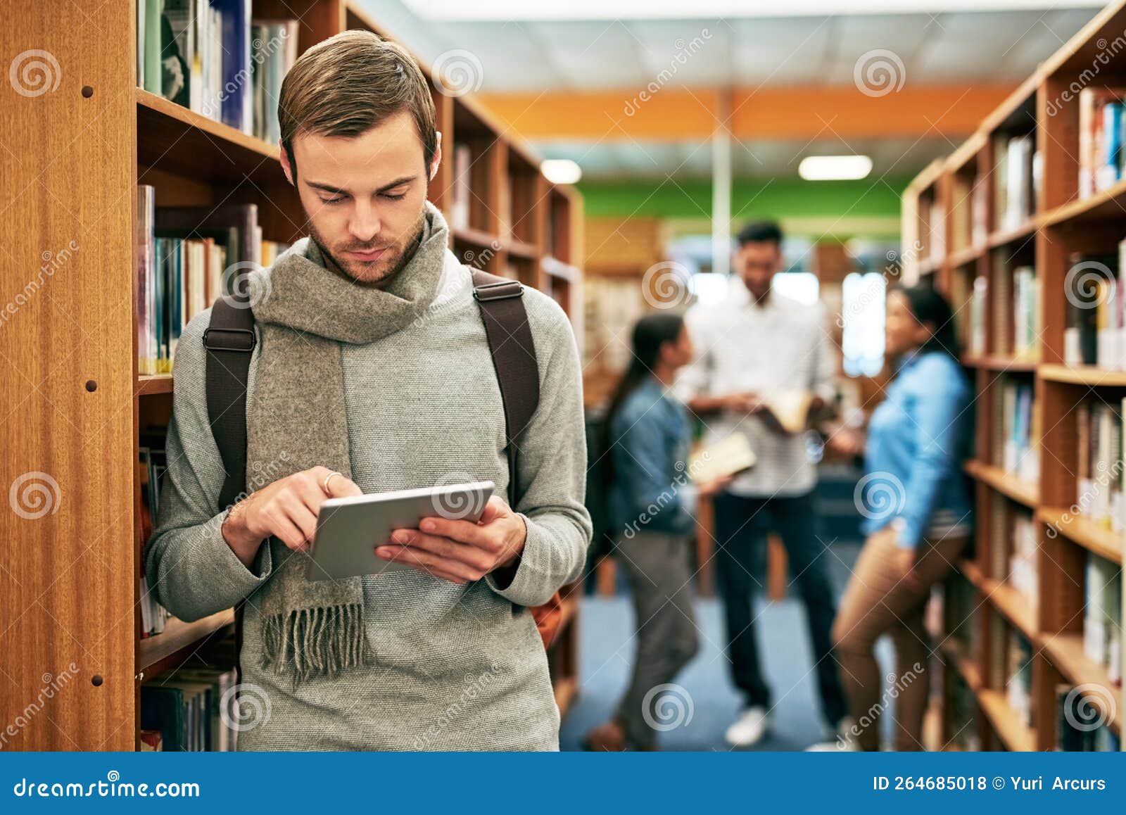 Knowledge Can Stem from Many Places. a University Student Using a ...