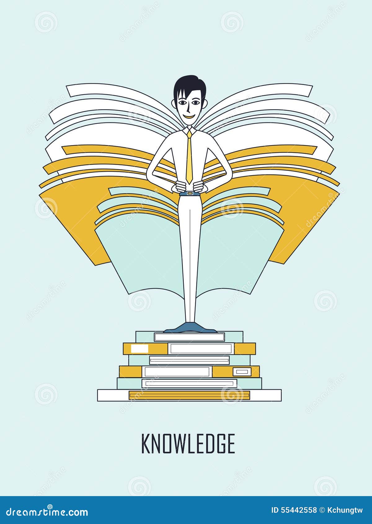 Knowledge concept stock vector. Illustration of education - 55442558