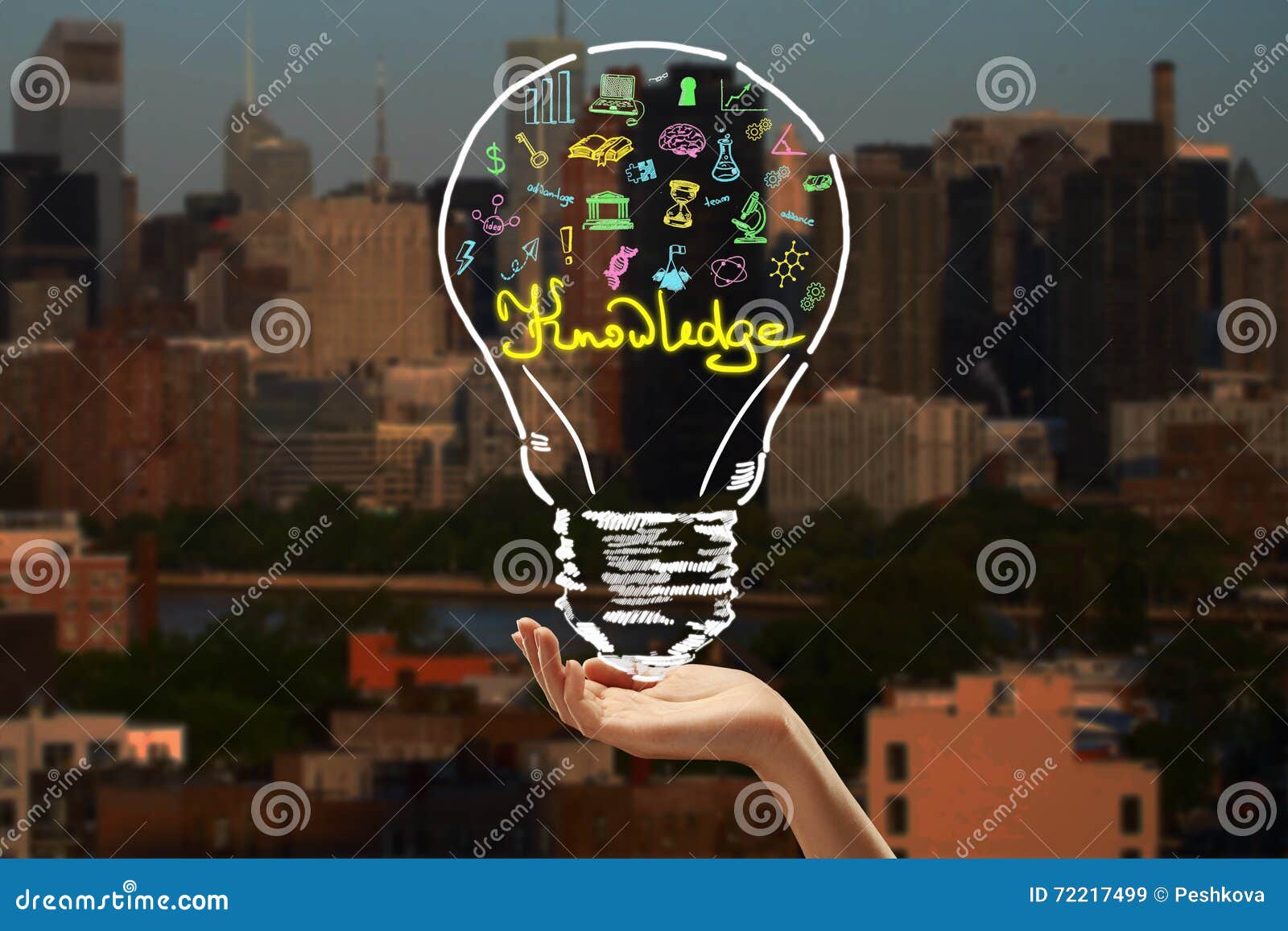 Knowledge concept stock illustration. Illustration of books - 72217499