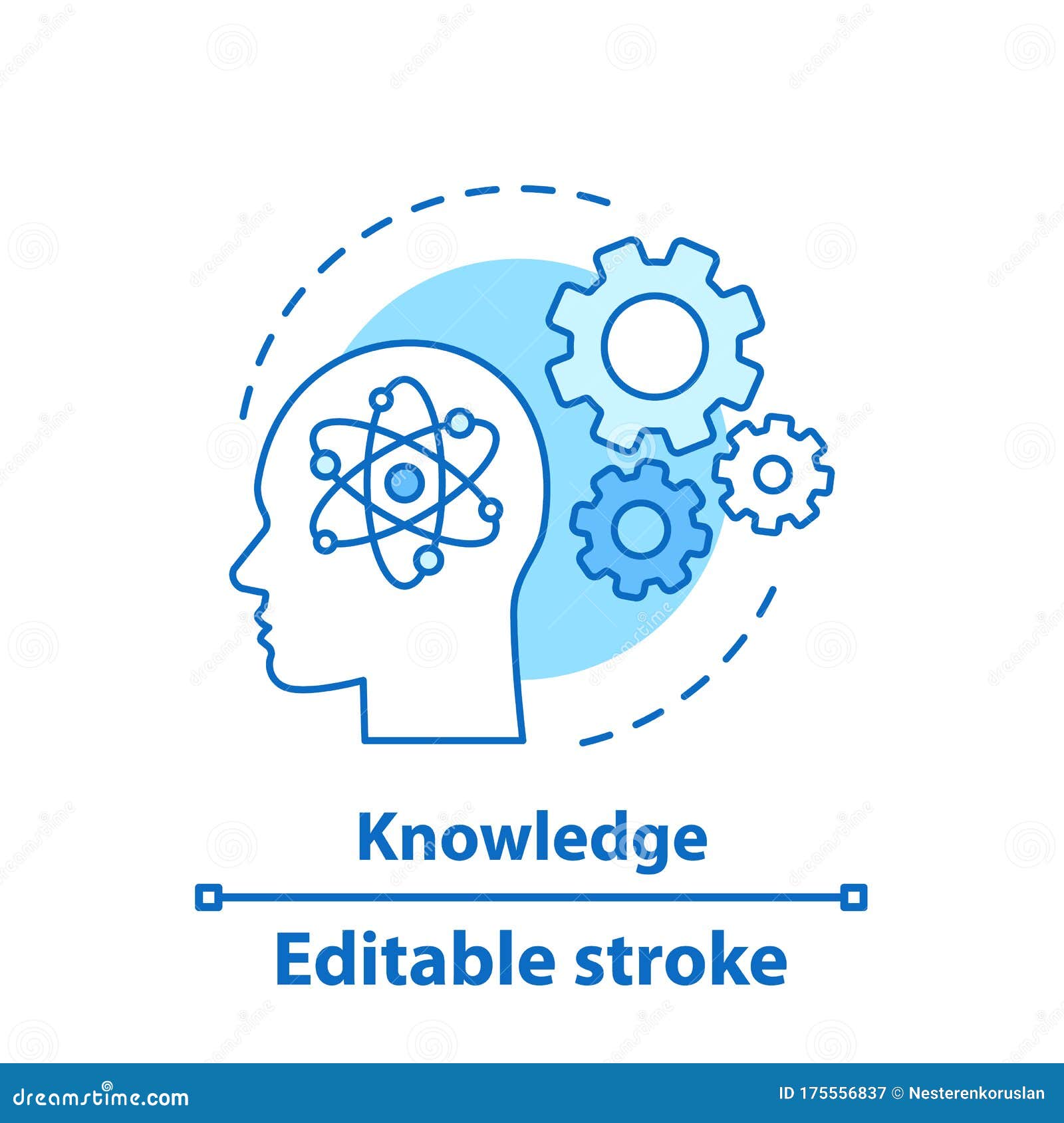 Knowledge concept icon stock vector. Illustration of design - 175556837