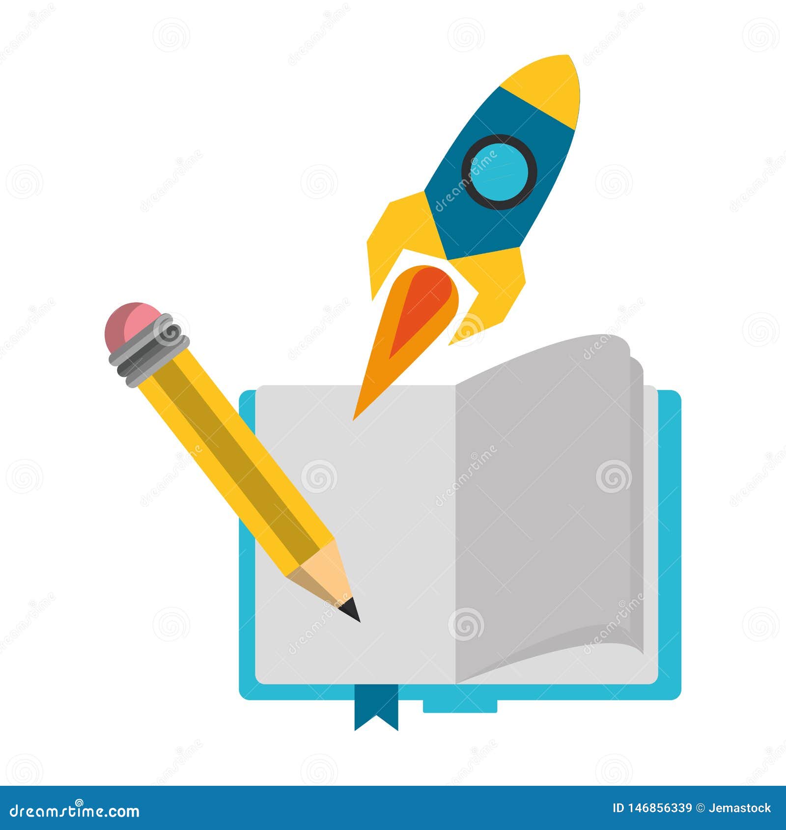 Knowledge Education Concept Cartoon Stock Vector - Illustration of ...