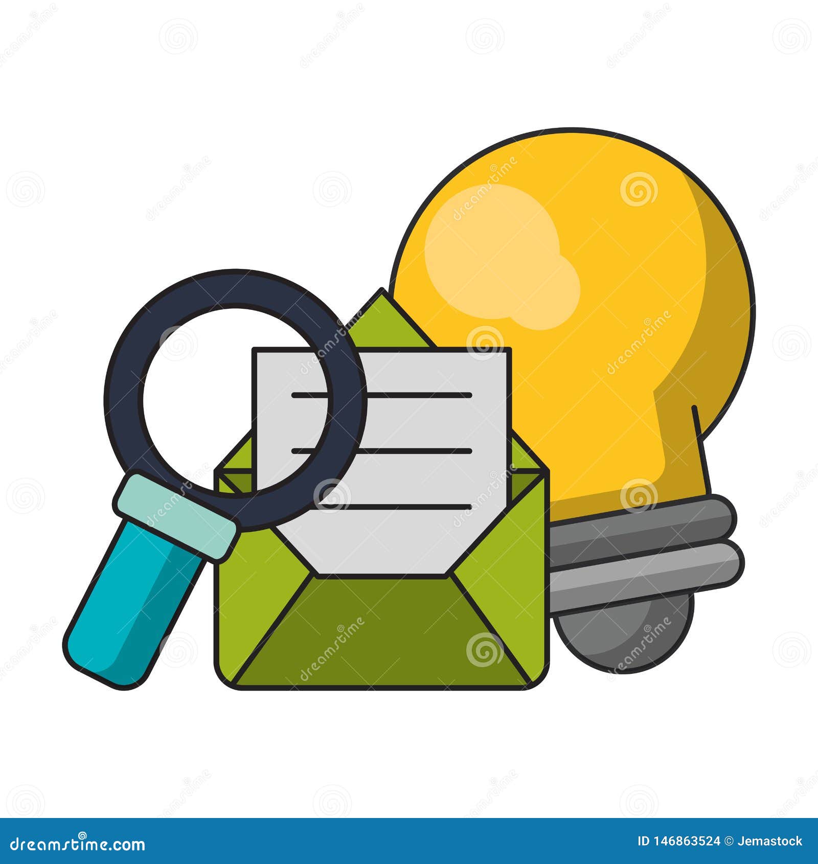 Knowledge Education Concept Cartoon Stock Vector - Illustration of ...