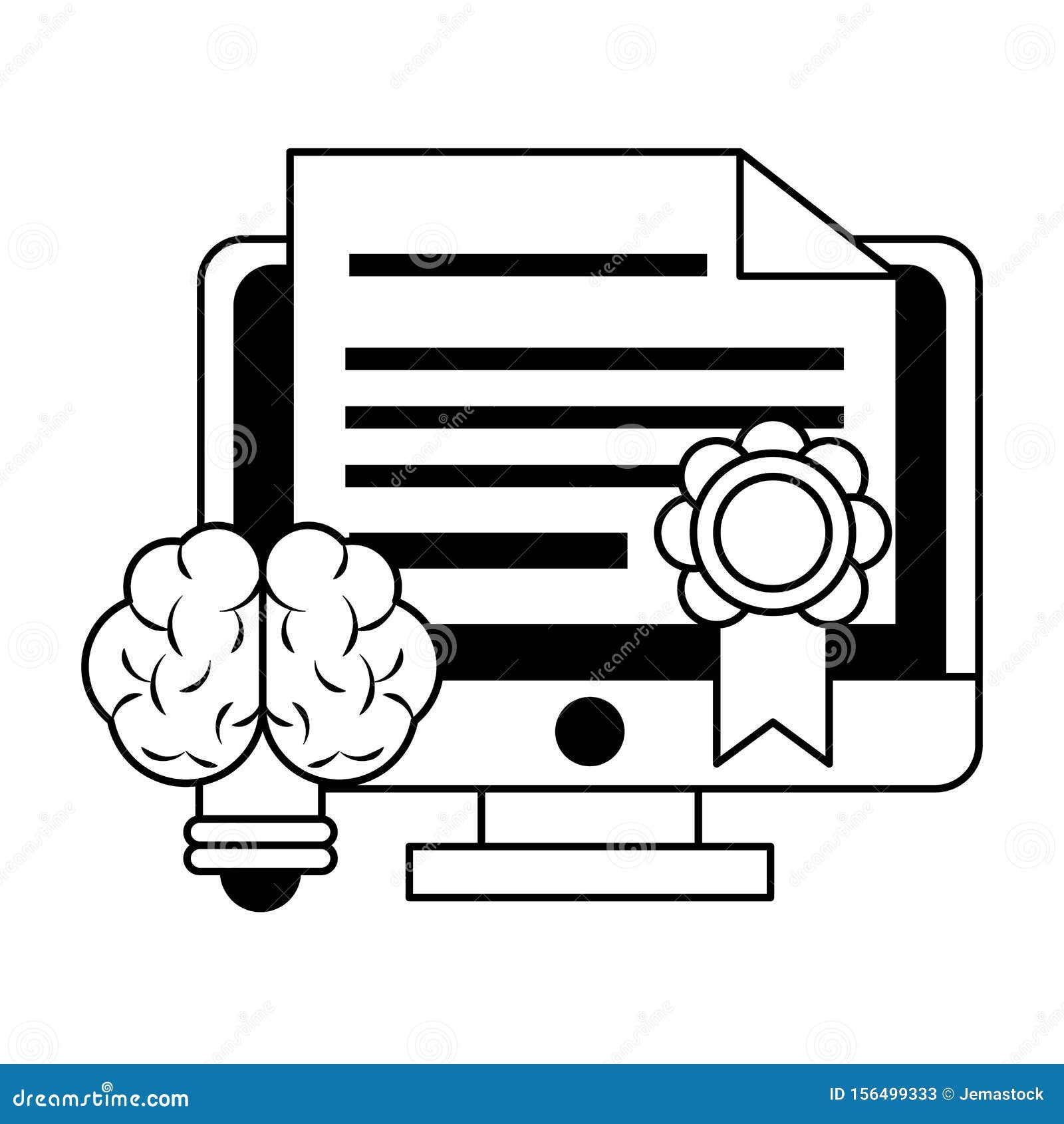 Knowledge Education Concept Cartoon Stock Vector - Illustration of ...