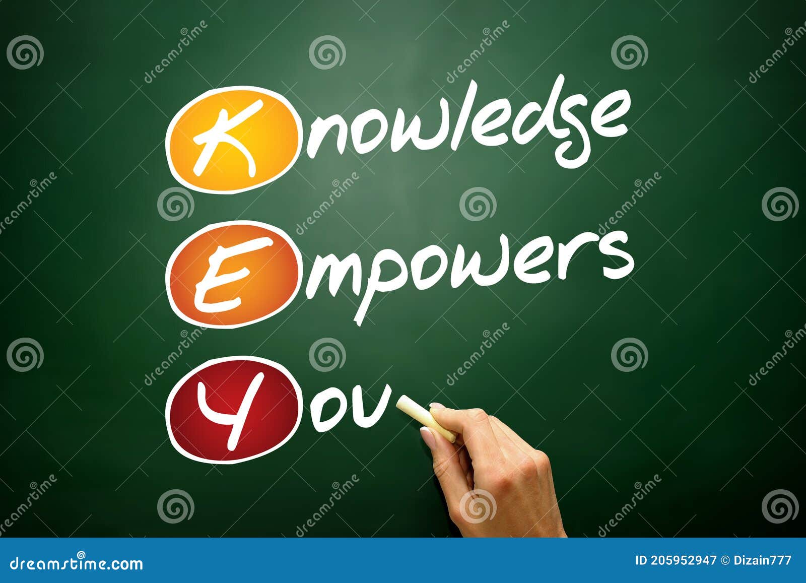 Knowledge Empowers You stock image. Image of empower - 205952947