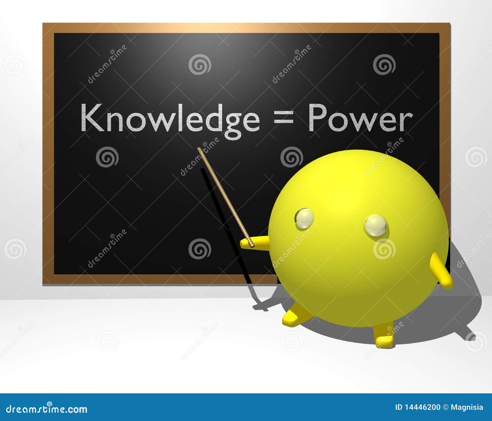 Knowledge equals Power stock illustration. Illustration of education ...
