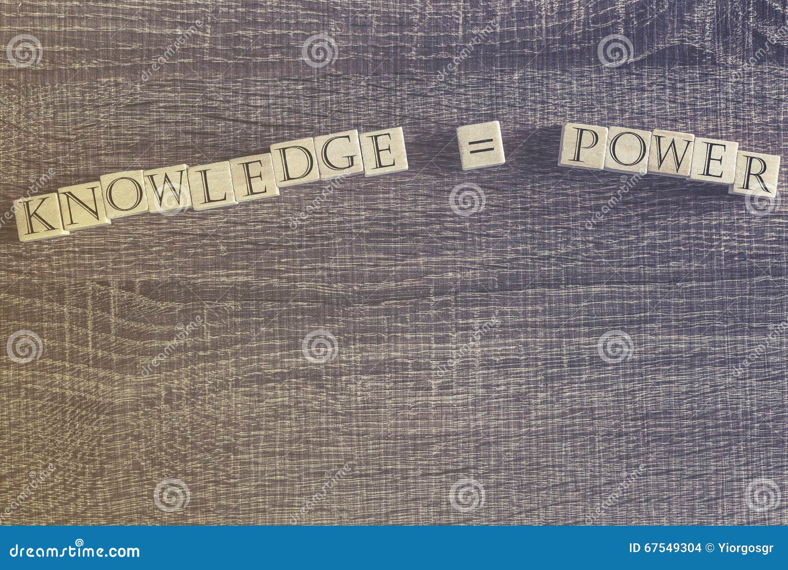Knowledge Equals Power Quote Stock Photo - Image of surface, seek: 67549304