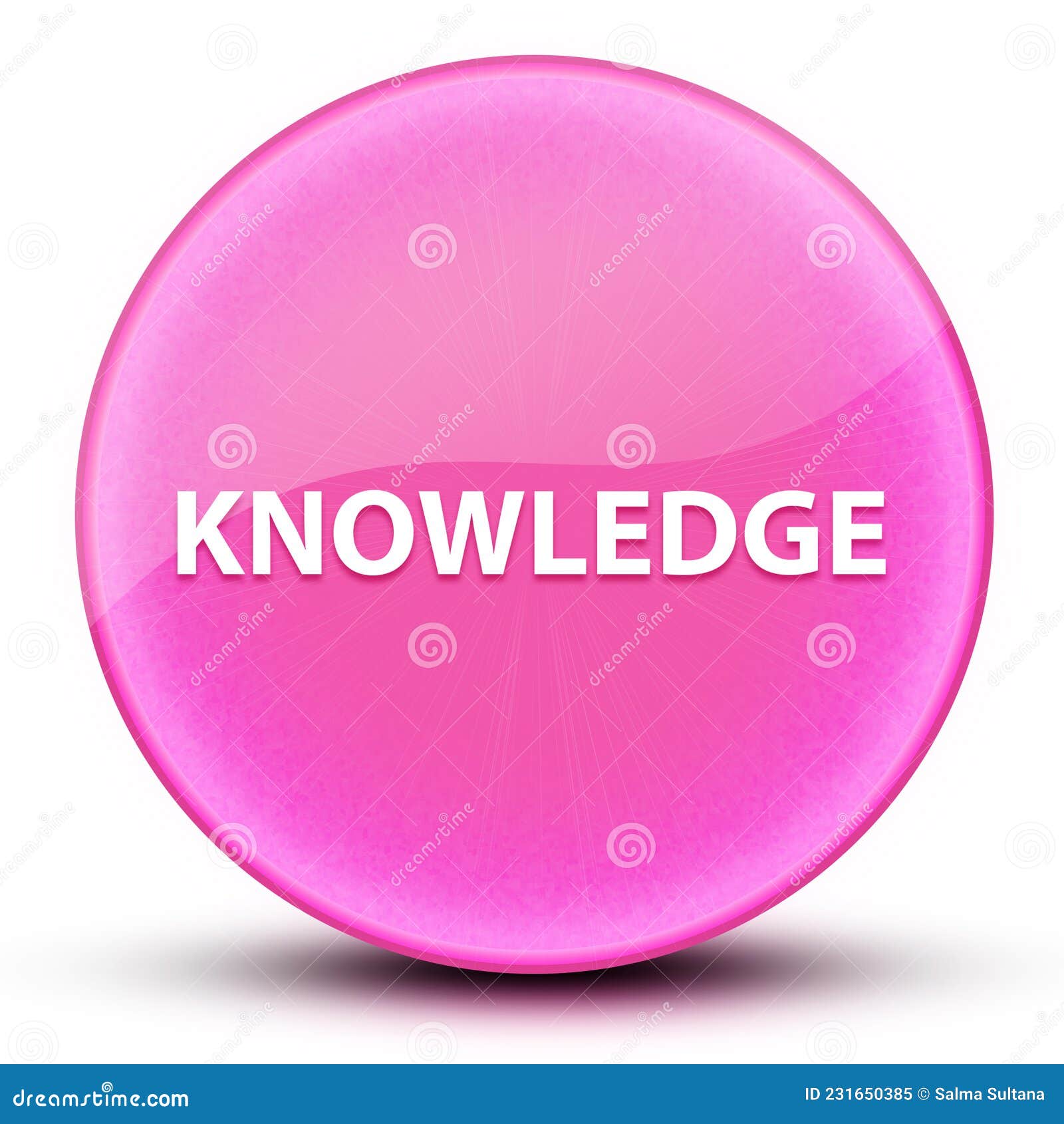 Knowledge Eyeball Glossy Elegant Pink Round Button Abstract Stock ...