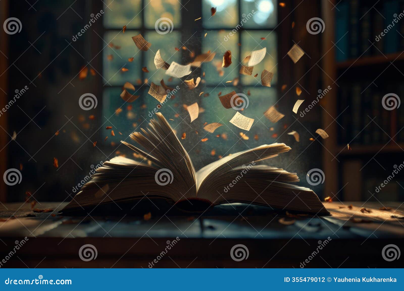 Knowledge and Freedom in the Breeze Stock Illustration - Illustration ...