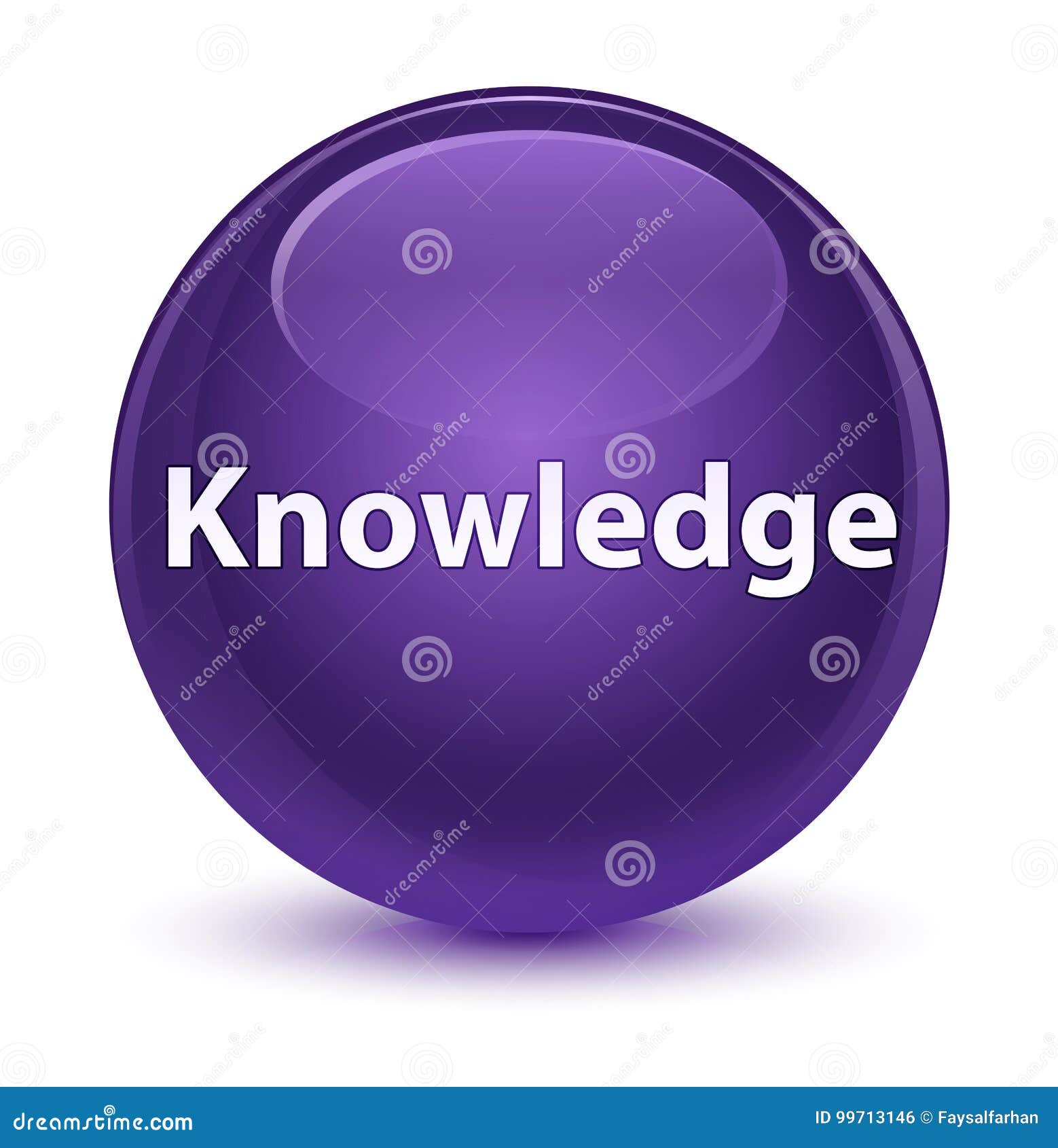Knowledge Glassy Purple Round Button Stock Illustration - Illustration ...