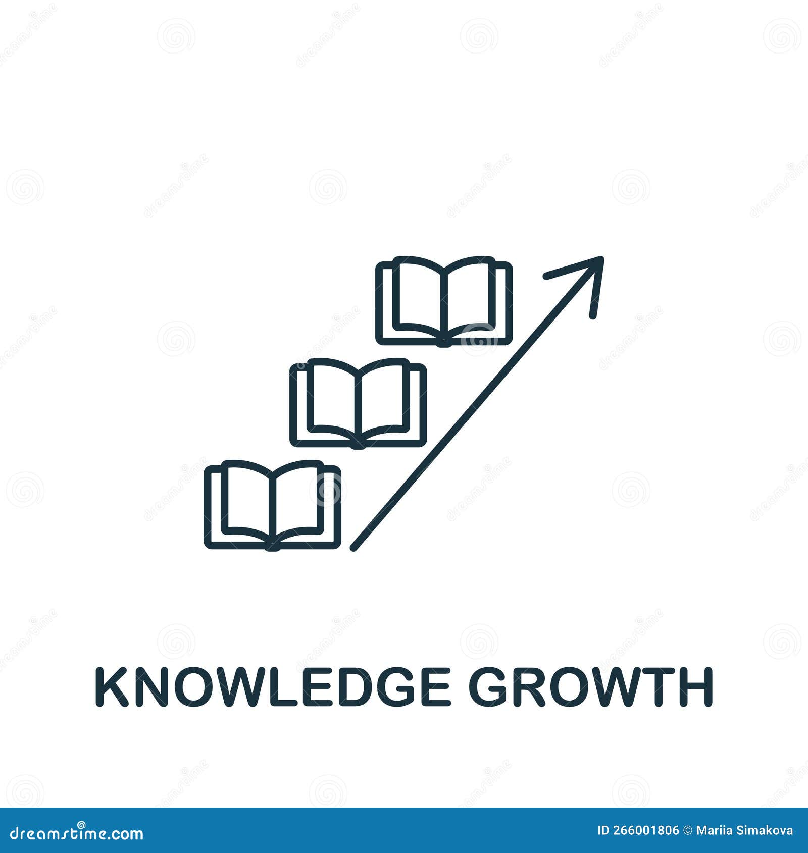 Knowledge Growth Icon. Monochrome Simple Project Planning Icon for ...