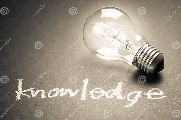 Knowledge stock photo. Image of chalk, blackboard, glow - 51742652