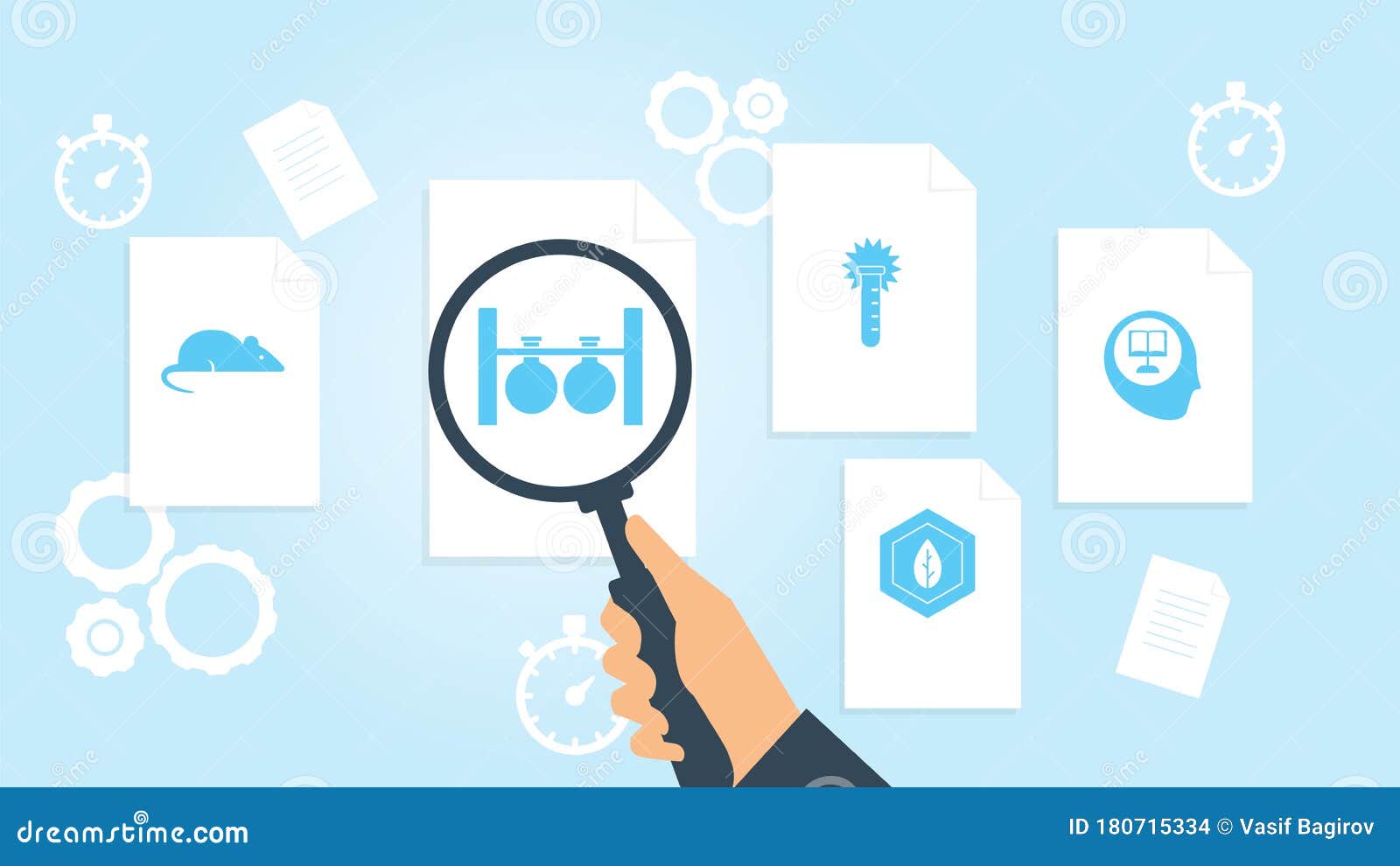 Knowledge, Human, Reader, Science File, Document Research Vector ...