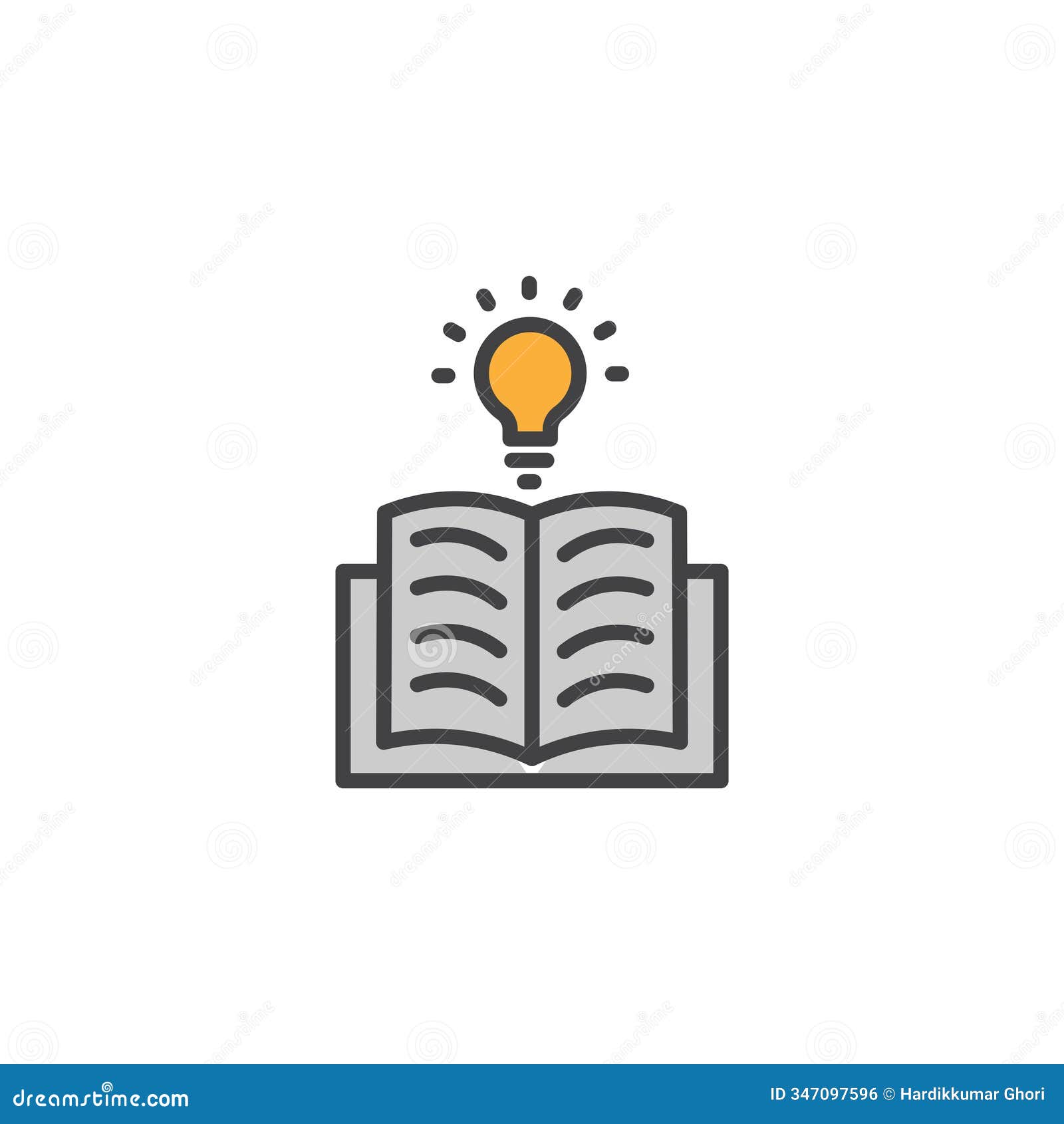 Knowledge Icon in Colored Version Stock Illustration - Illustration of ...