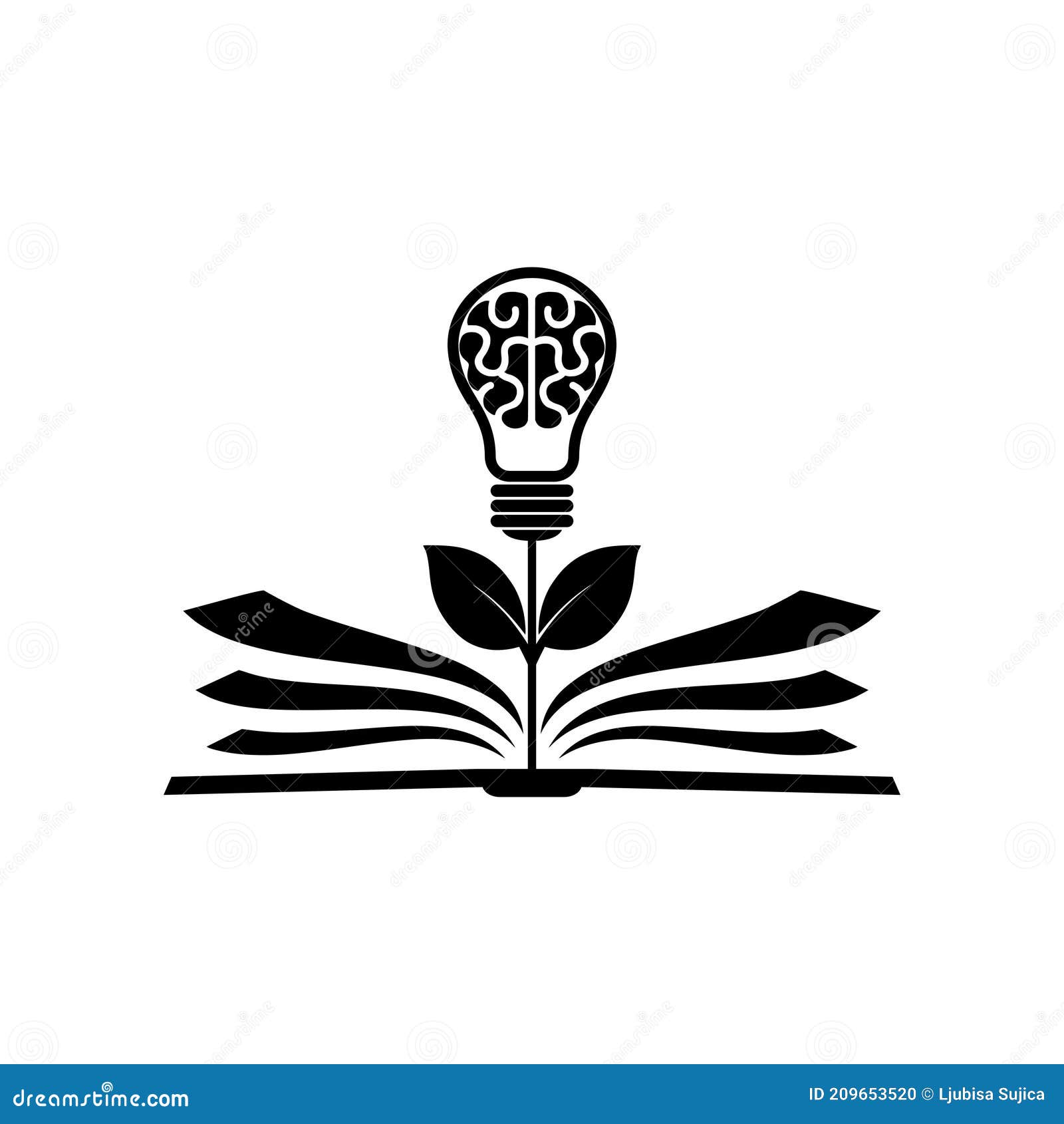 Knowledge Icon Isolated on White Background Stock Vector - Illustration ...