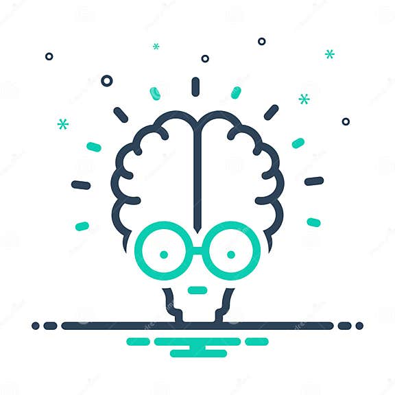 Mix Icon for Knowledge, Knowing and Wisdom Stock Illustration ...