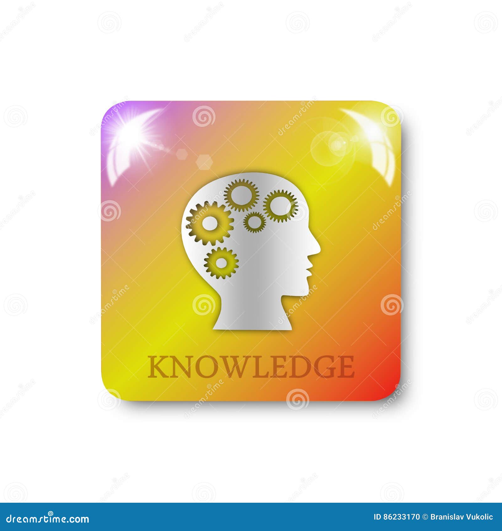 Knowledge Icon, Sign, Illustration Stock Illustration - Illustration of ...