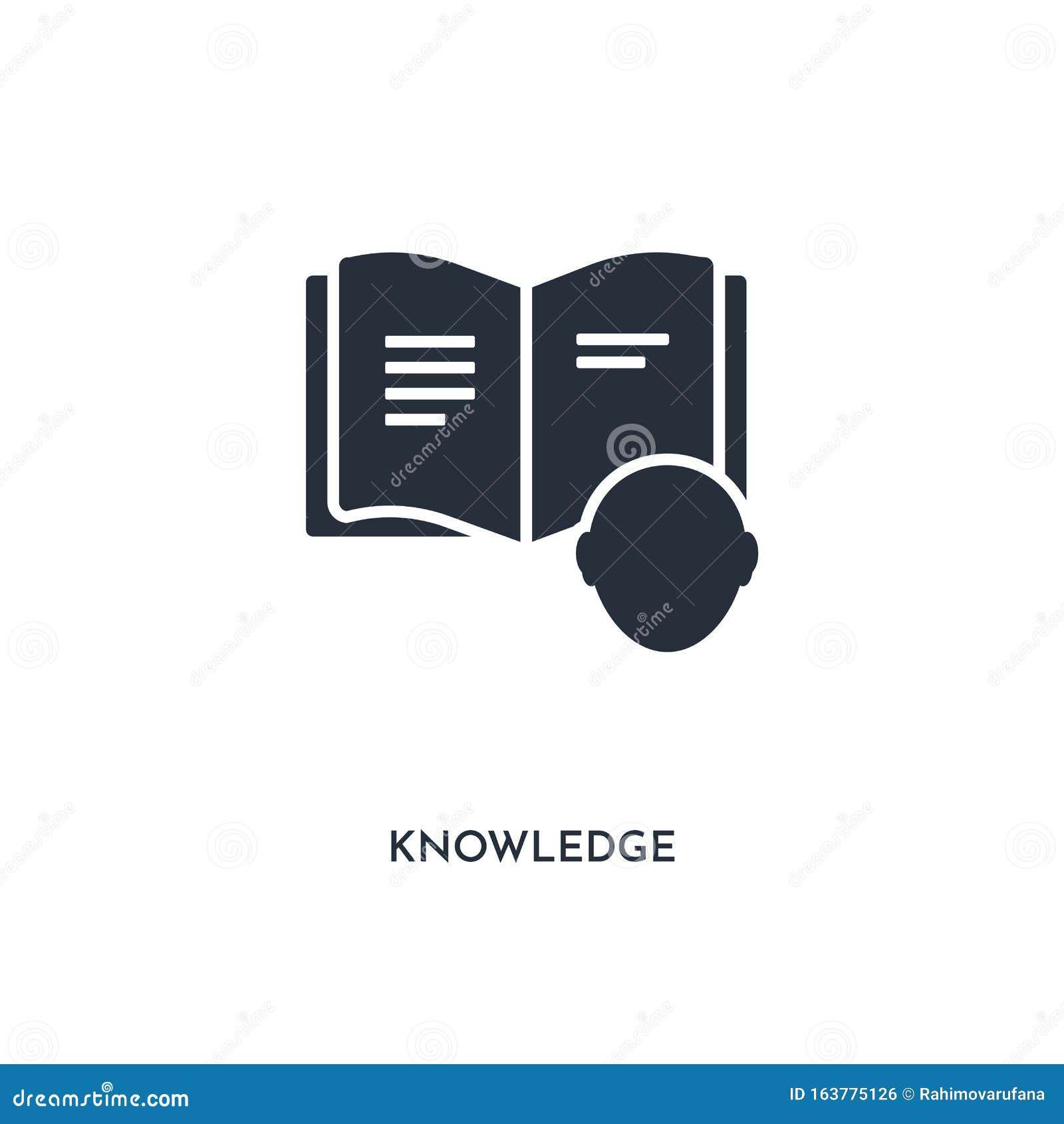 Knowledge Icon. Simple Element Illustration. Isolated Trendy Filled ...