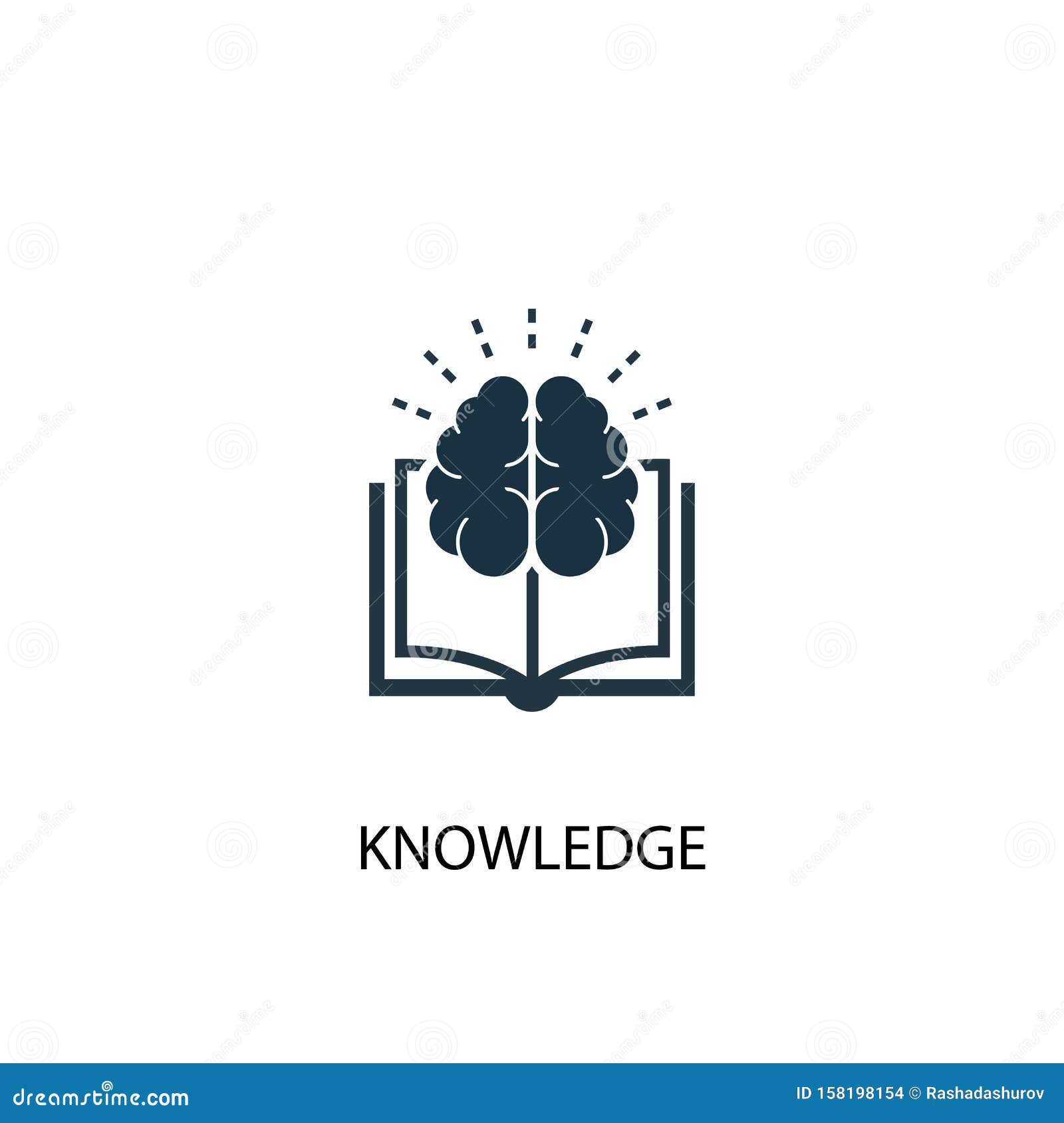 Knowledge Icon. Simple Element Stock Vector - Illustration of bulb ...