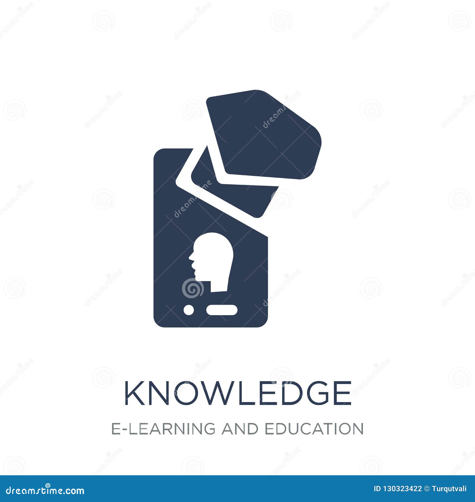 Knowledge Icon. Trendy Flat Vector Knowledge Icon on White Background ...