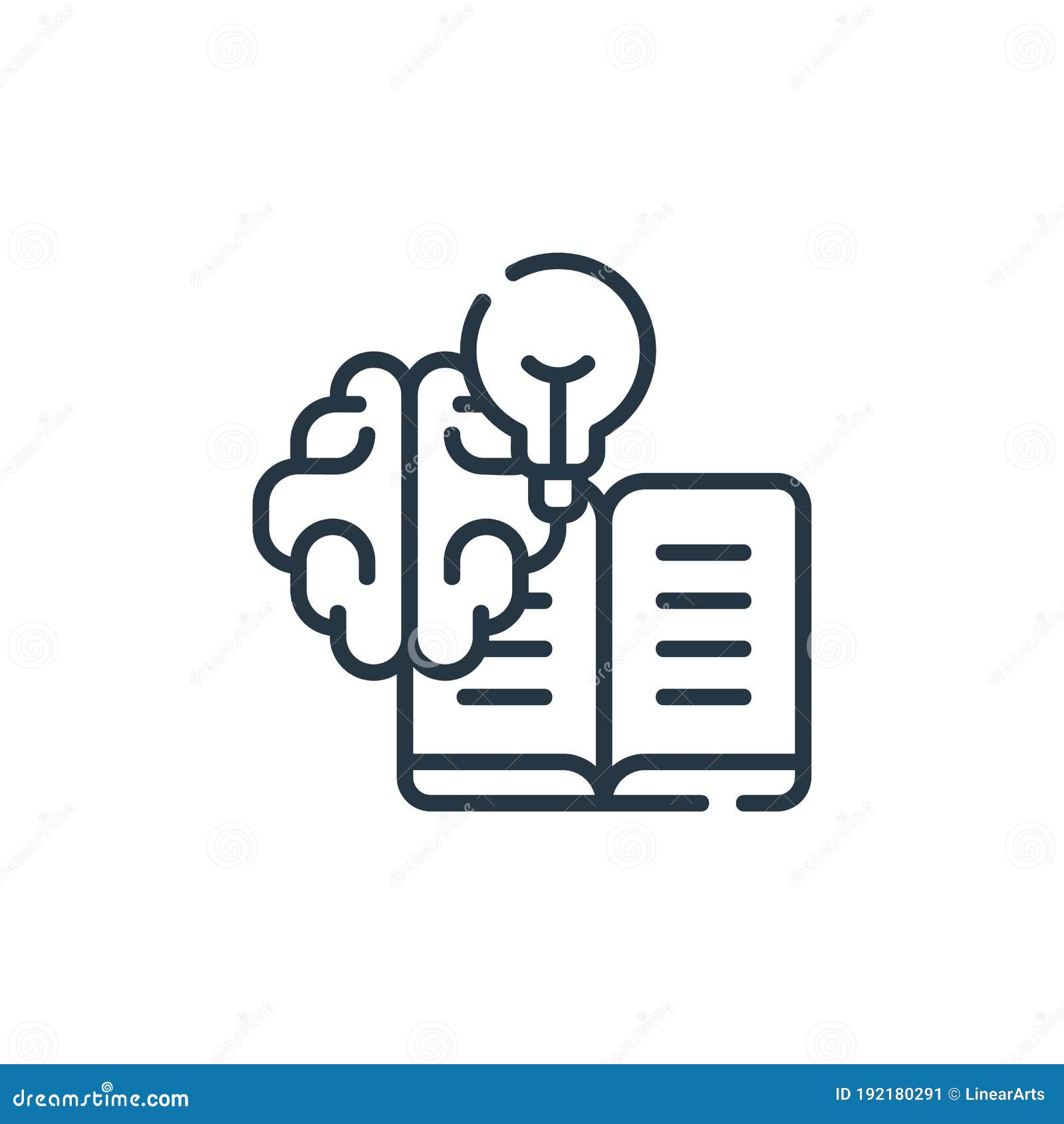 Knowledge Icon Vector from Digital Learning Concept. Thin Line ...