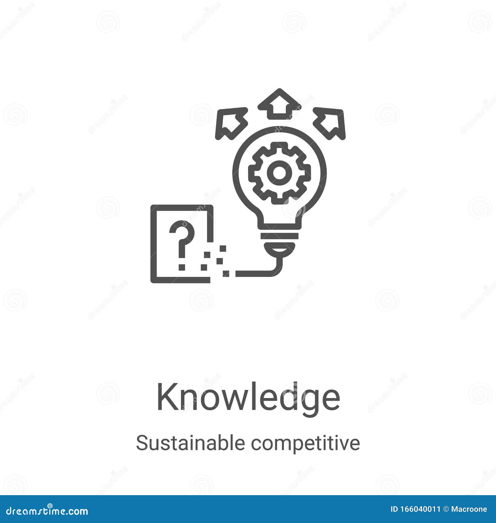 Knowledge Icon Vector from Sustainable Competitive Advantage Collection ...