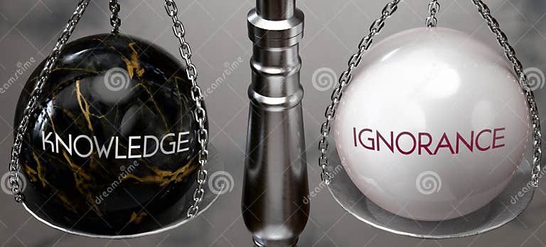 Knowledge or Ignorance - Weighing Two Choices, Available Options Stock ...