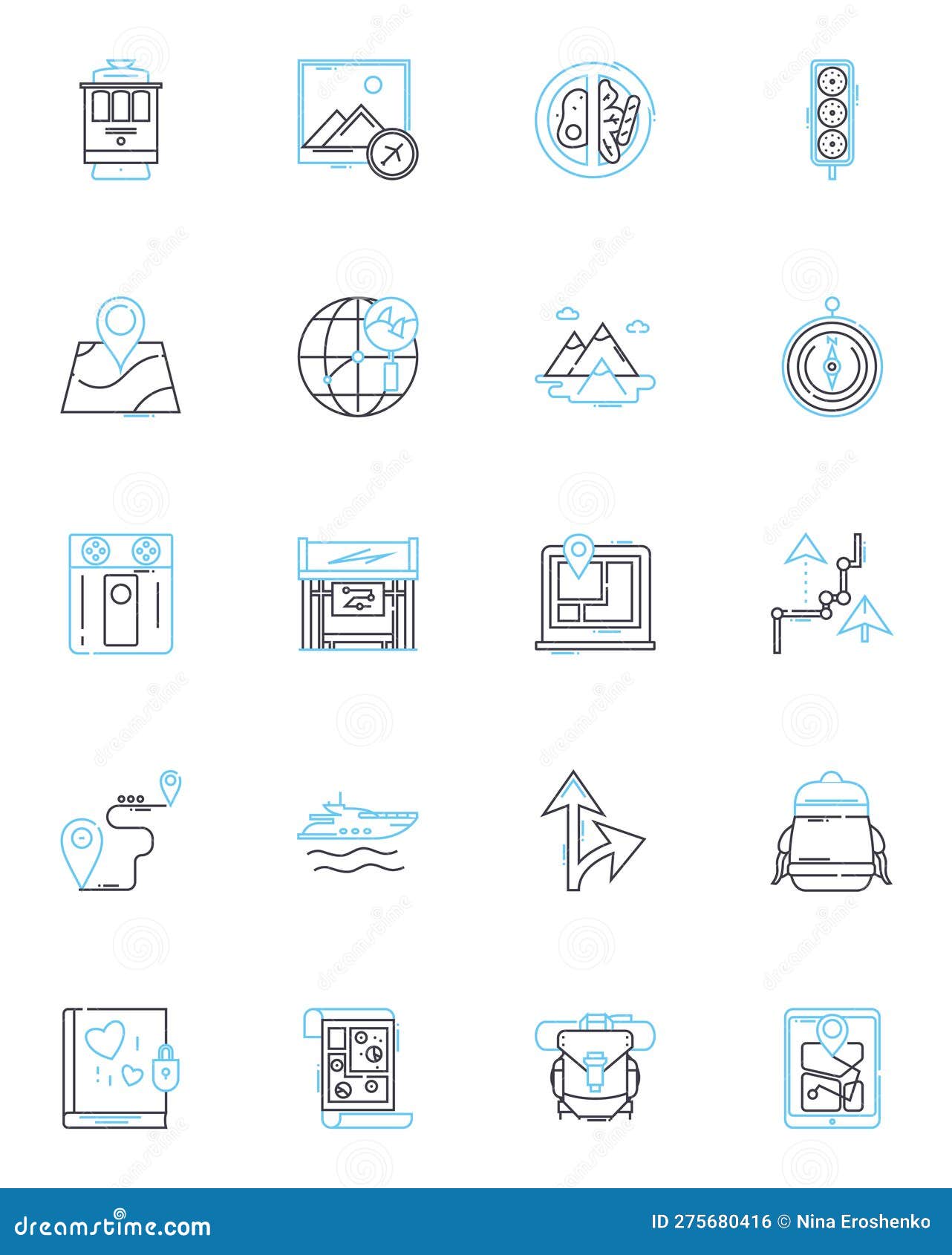 Knowledge and Insight Linear Icons Set. Enlightenment, Wisdom ...