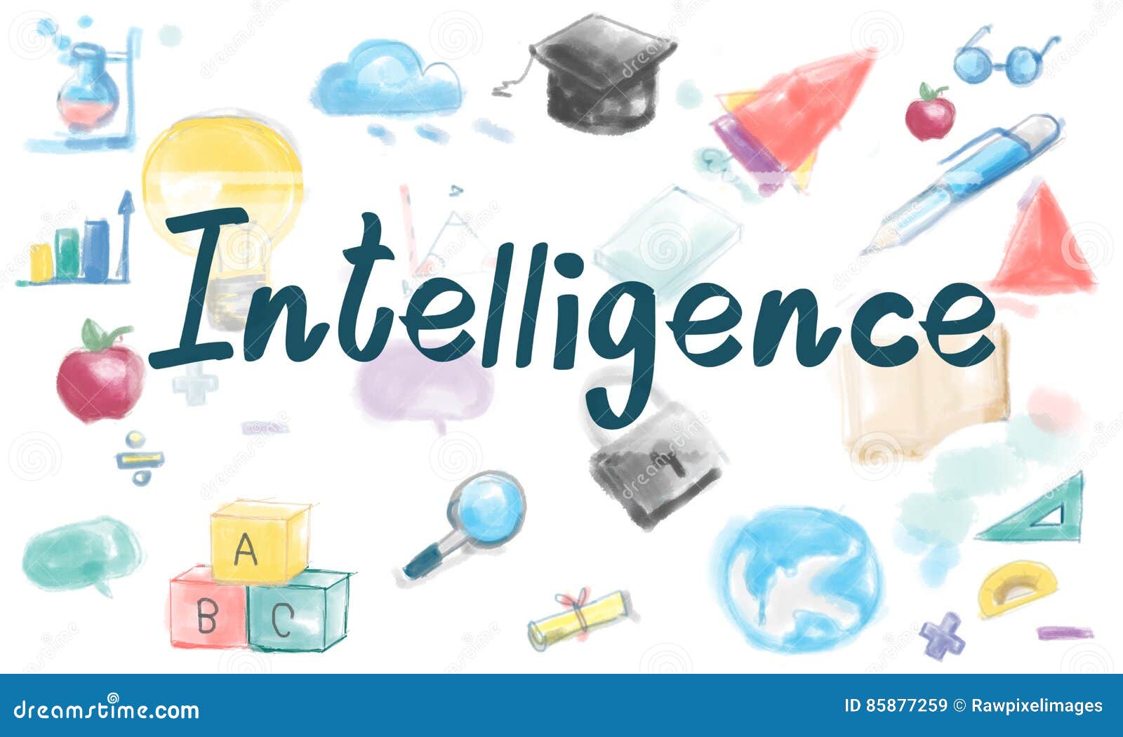 Knowledge Intelligence Wisdom Study Ideas Concept Stock Illustration ...