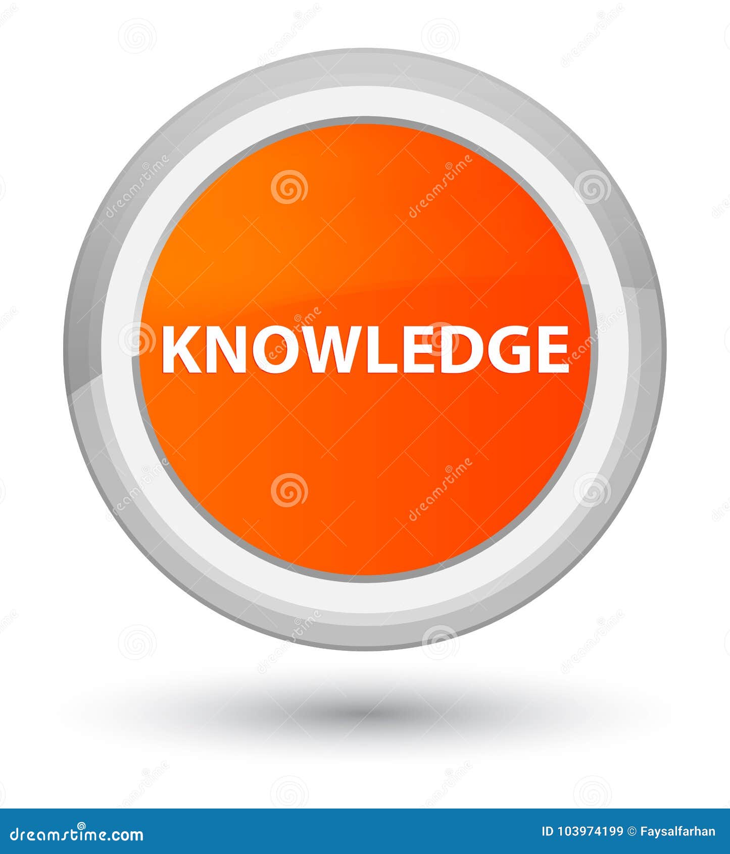 Knowledge Prime Orange Round Button Stock Illustration - Illustration ...