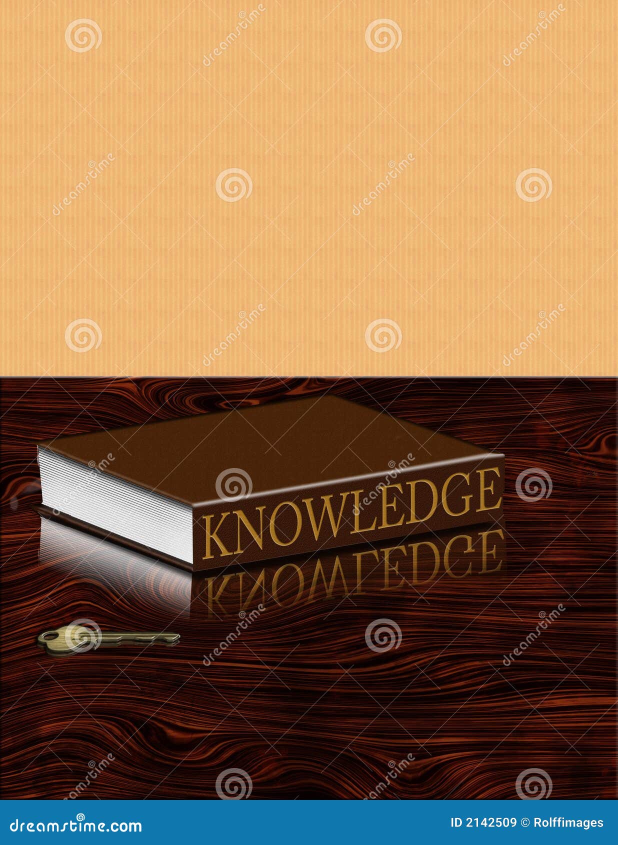 Knowledge is Key stock illustration. Illustration of metaphor - 2142509