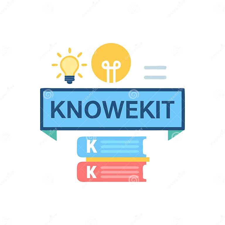 Knowledge Kit Concept Icon stock vector. Illustration of concept ...