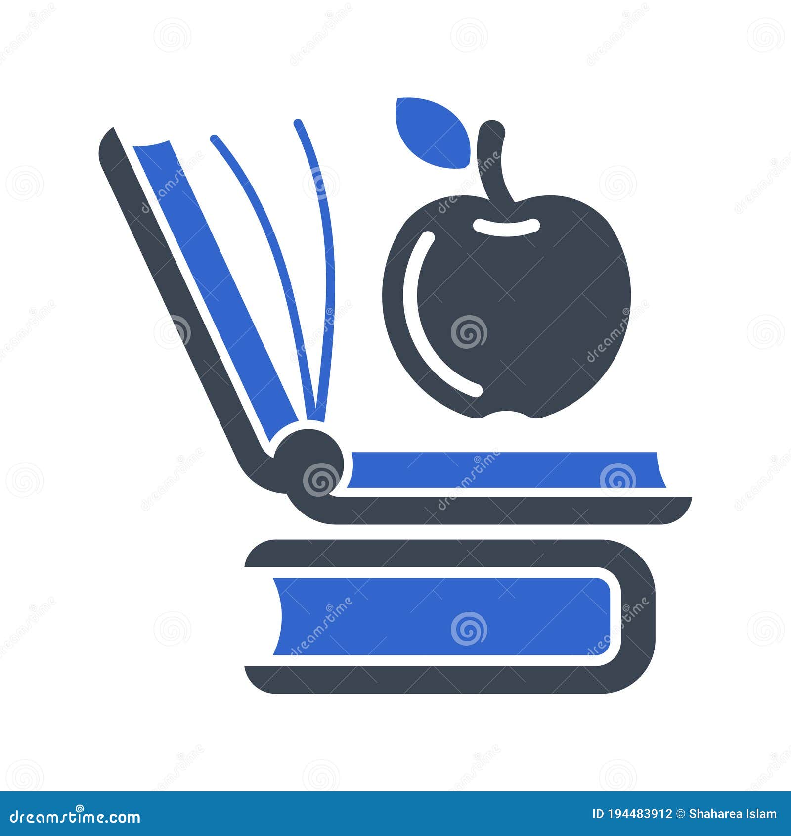 Knowledge, library icon stock vector. Illustration of vector - 194483912