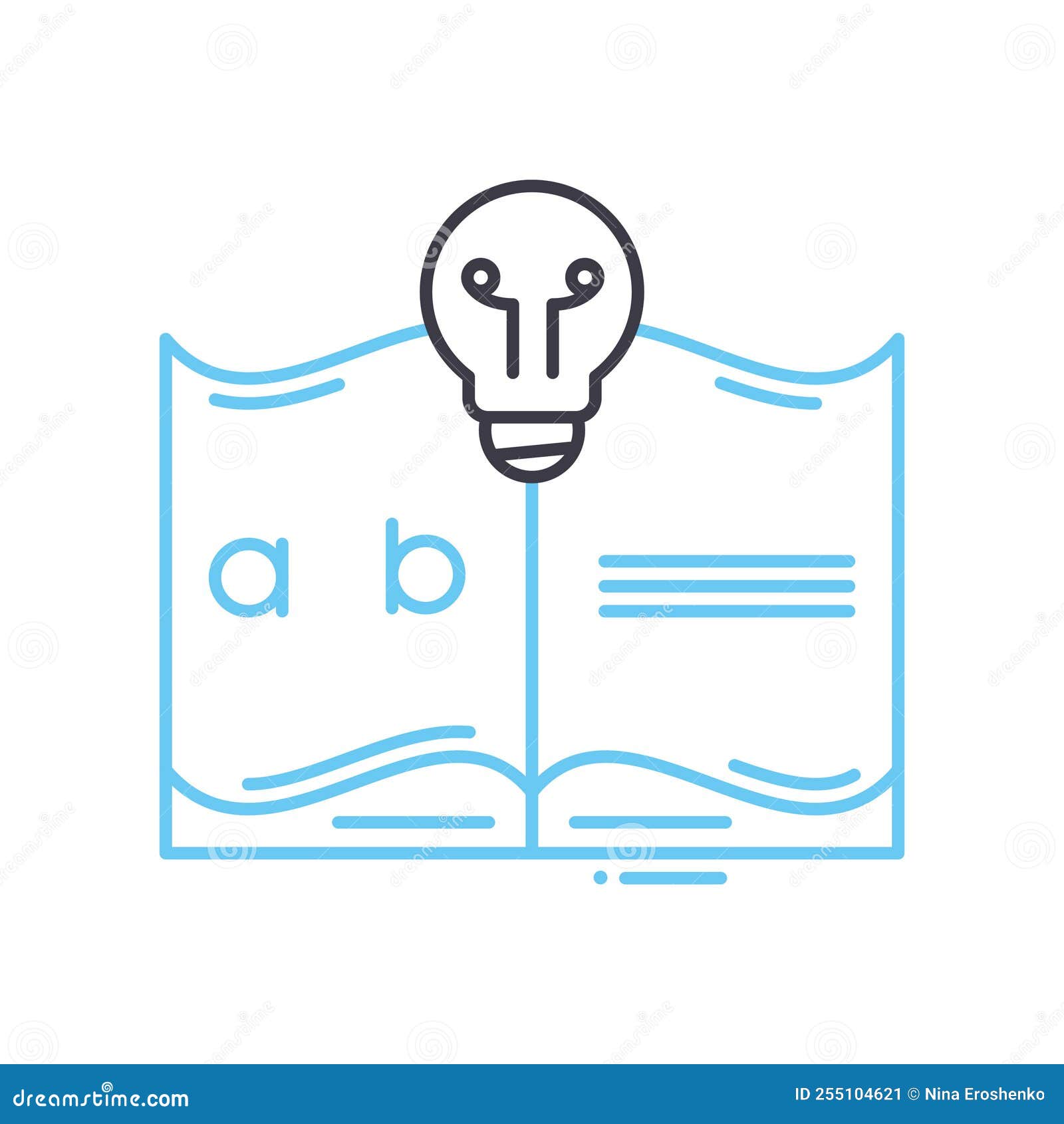Knowledge Line Icon, Outline Symbol, Vector Illustration, Concept Sign ...