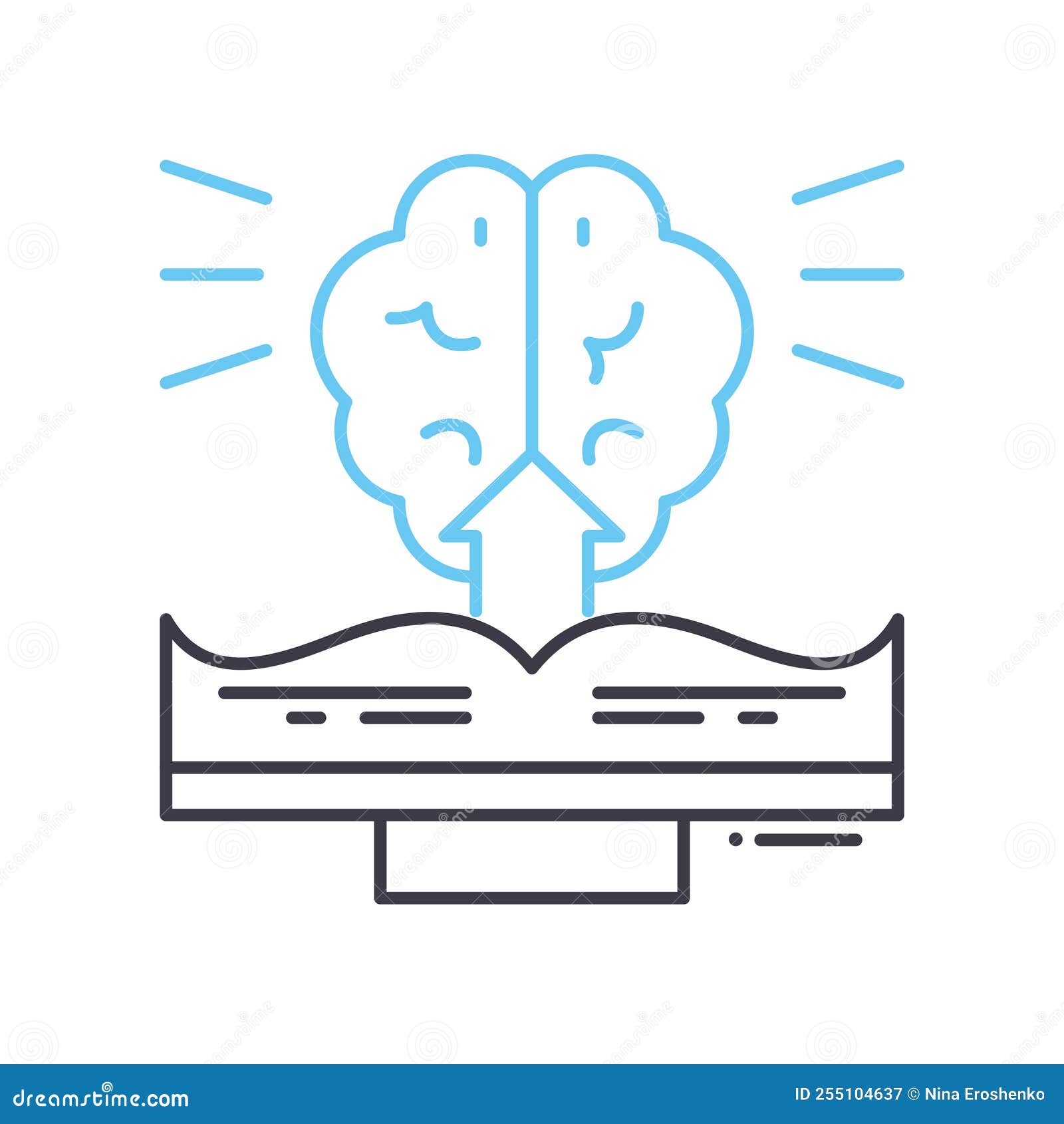 Knowledge Line Icon, Outline Symbol, Vector Illustration, Concept Sign ...