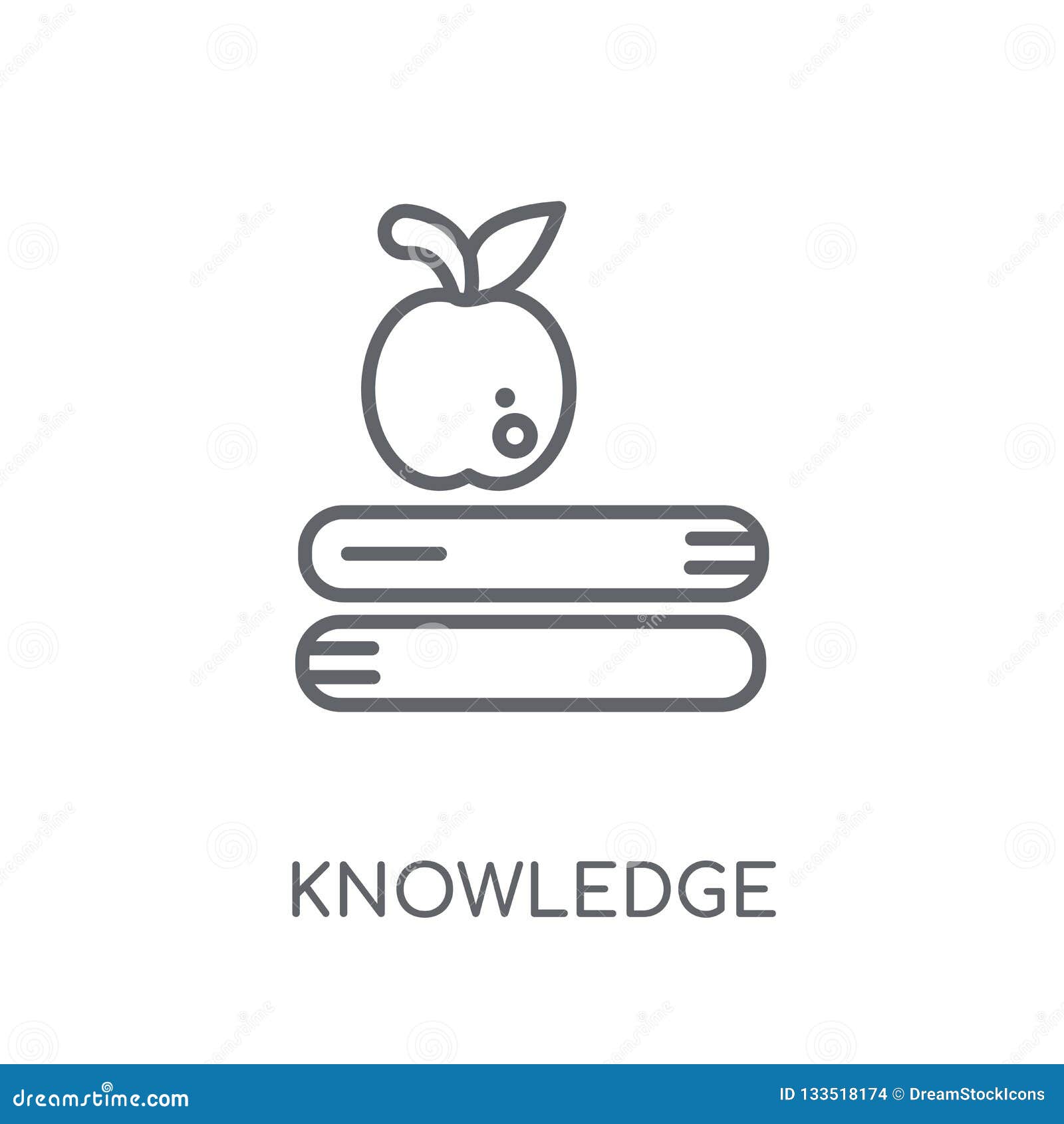 Knowledge Linear Icon. Modern Outline Knowledge Logo Concept on Stock ...