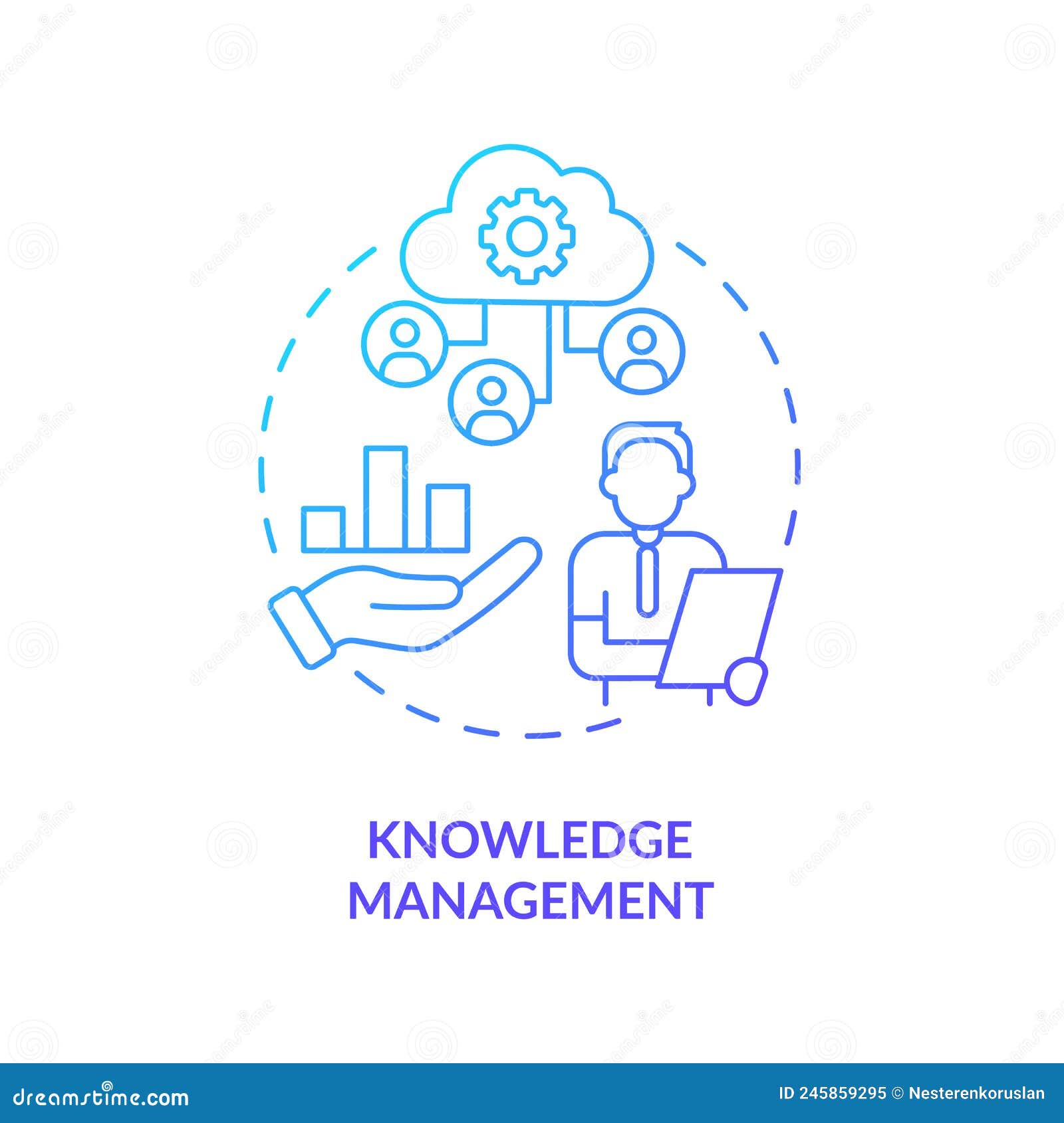 Knowledge Distribution. Business Women Distribute Knowledge Equally ...