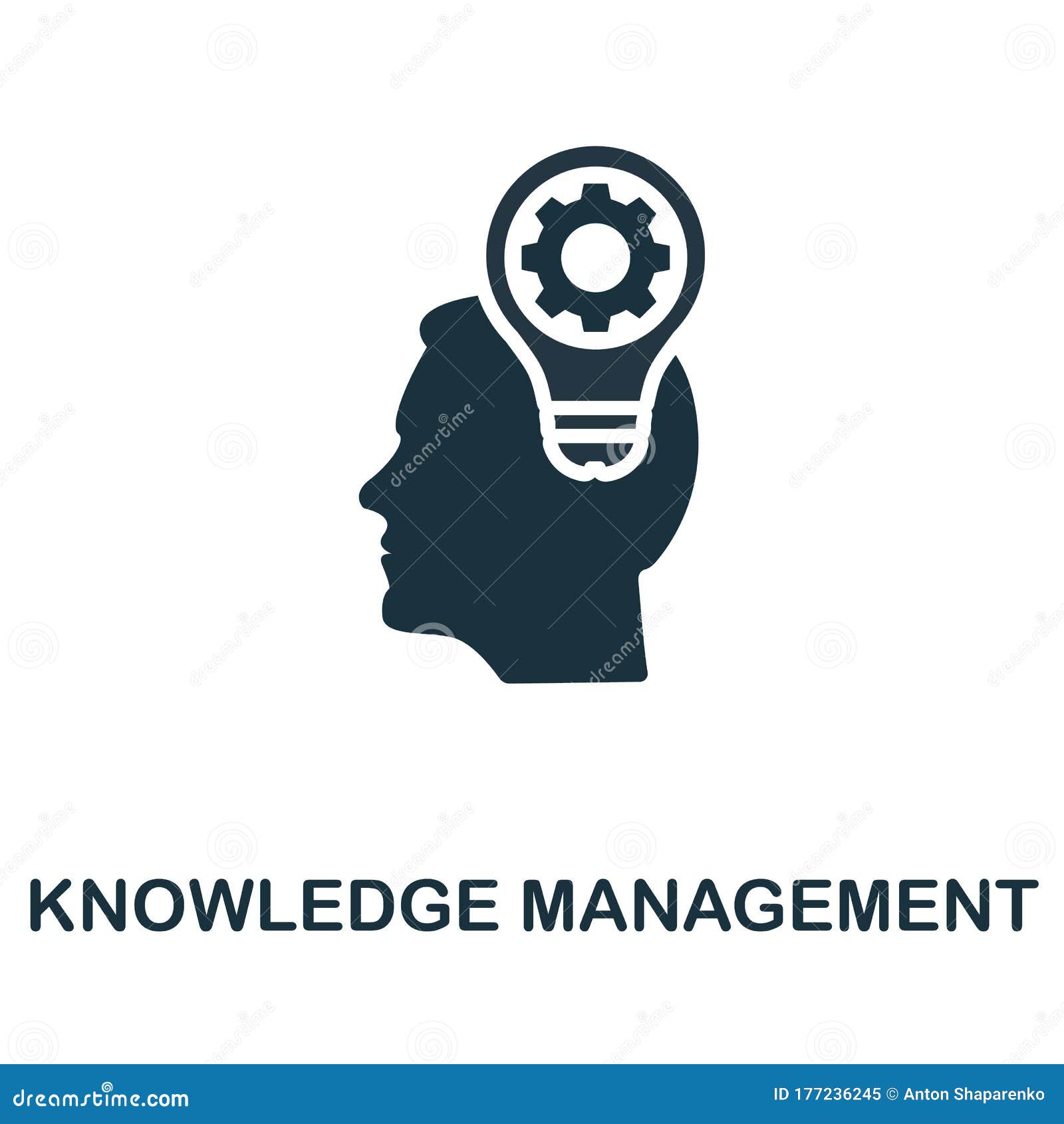 Knowledge Management Icon. Simple Element from Business Intelligence ...