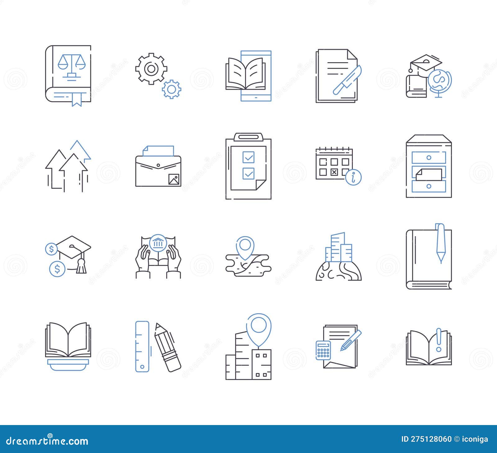 Knowledge Management Outline Icons Collection. Knowledge, Management ...