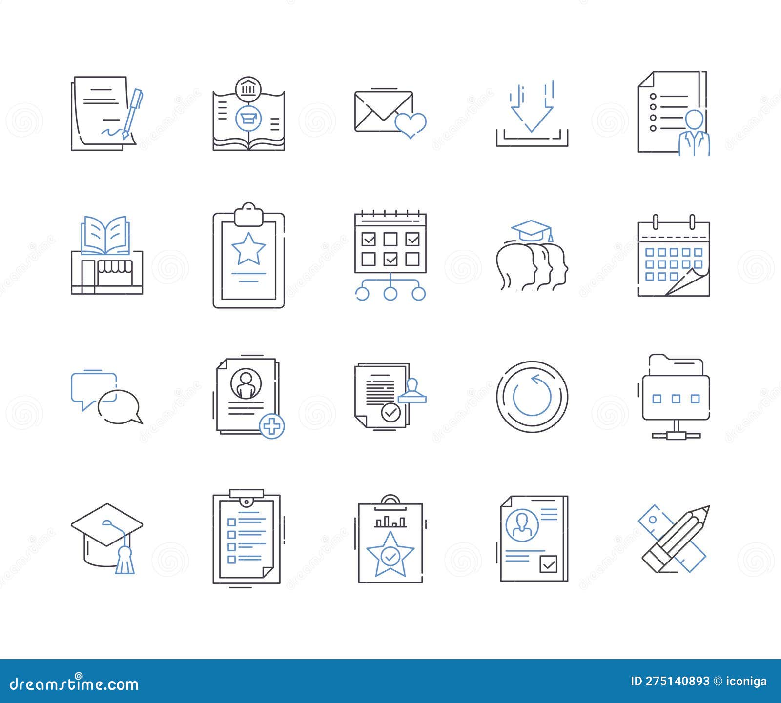 Knowledge Management Outline Icons Collection. Knowledge, Management ...