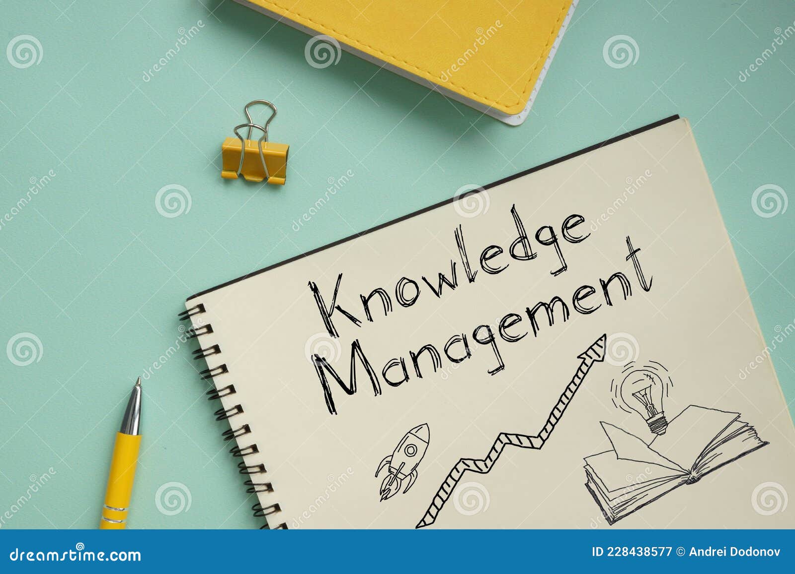 Knowledge Management is Shown on the Conceptual Photo Using the Text ...