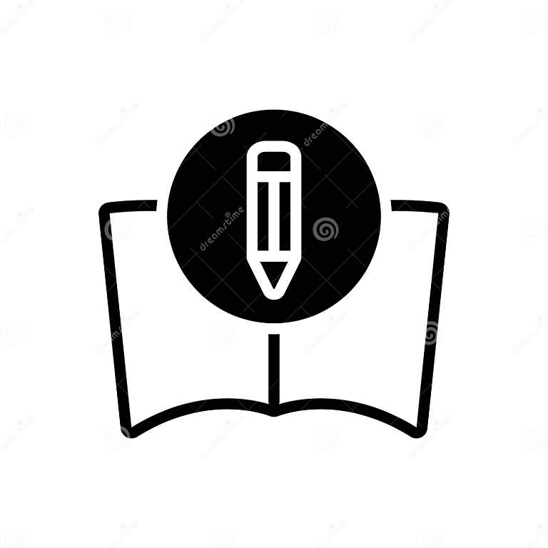 Black Solid Icon for Knowledge Mastery, Education and Expertise Stock ...
