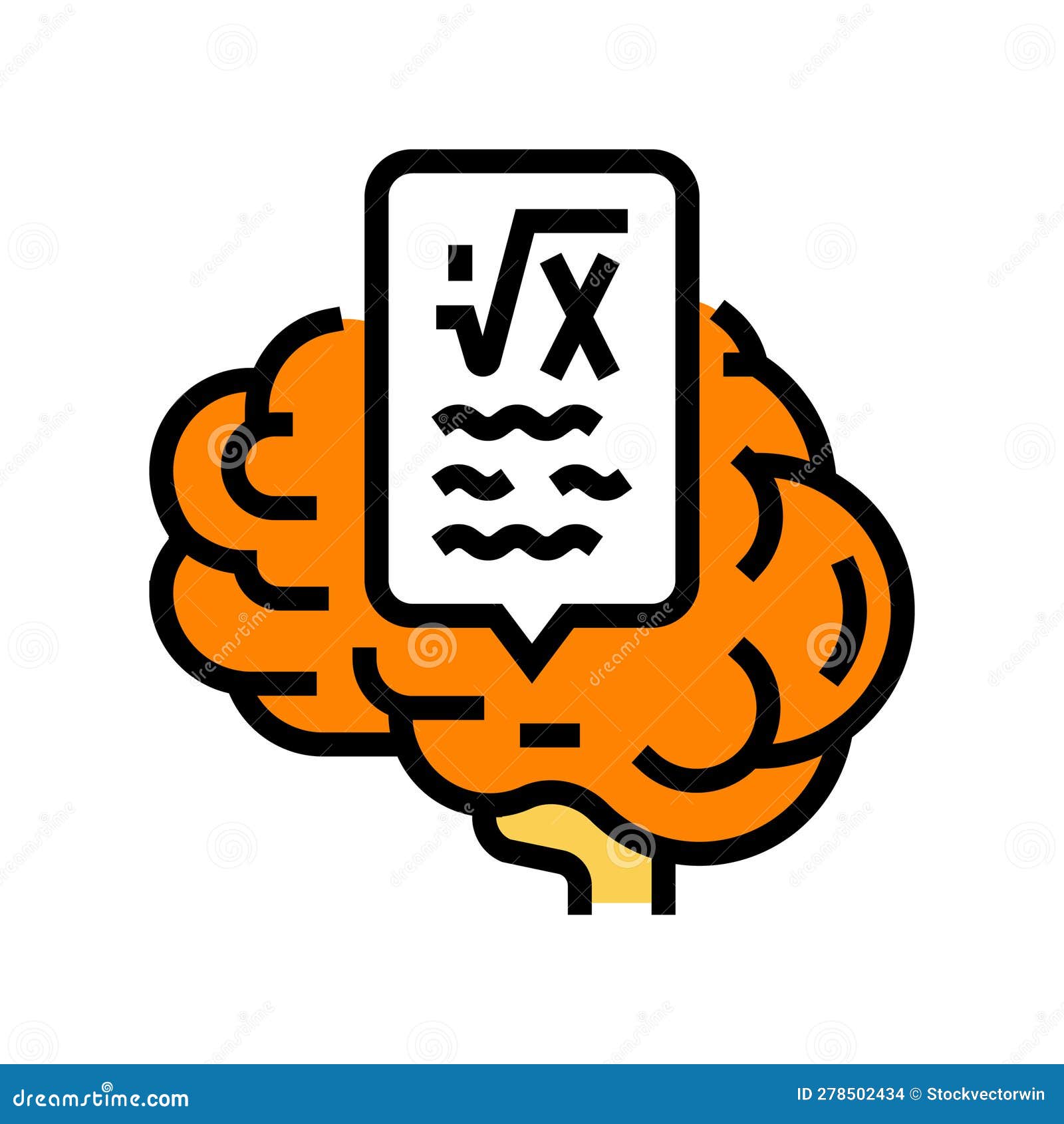 Knowledge Math Science Education Color Icon Vector Illustration Stock ...