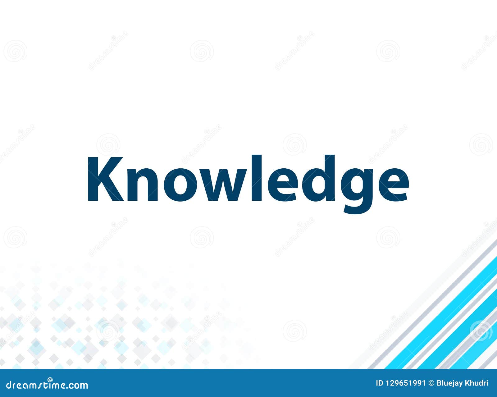 Knowledge Modern Flat Design Blue Abstract Background Stock ...