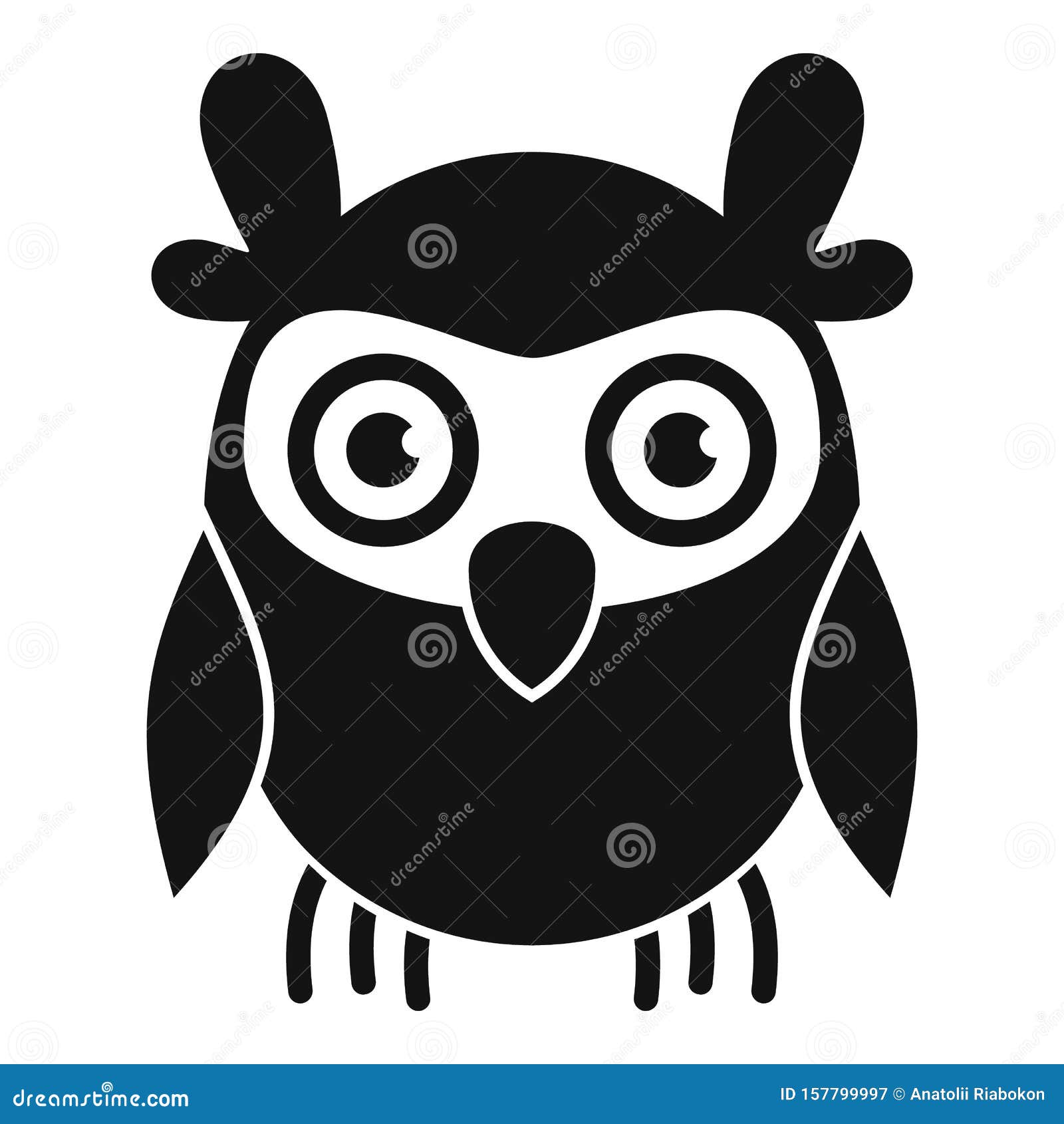 Knowledge Owl Icon, Simple Style Stock Vector - Illustration of ...